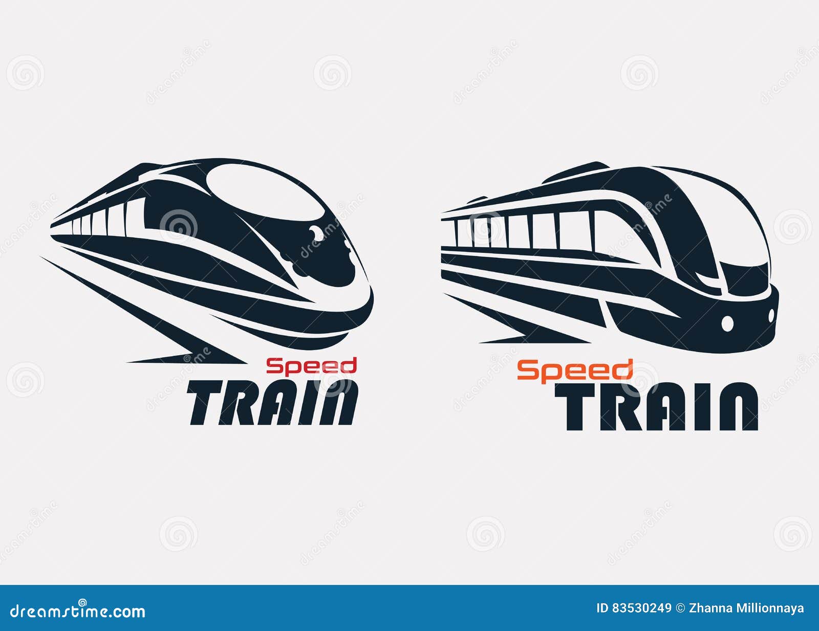 Speed train logo template stock vector. Illustration of emblem - 83530249