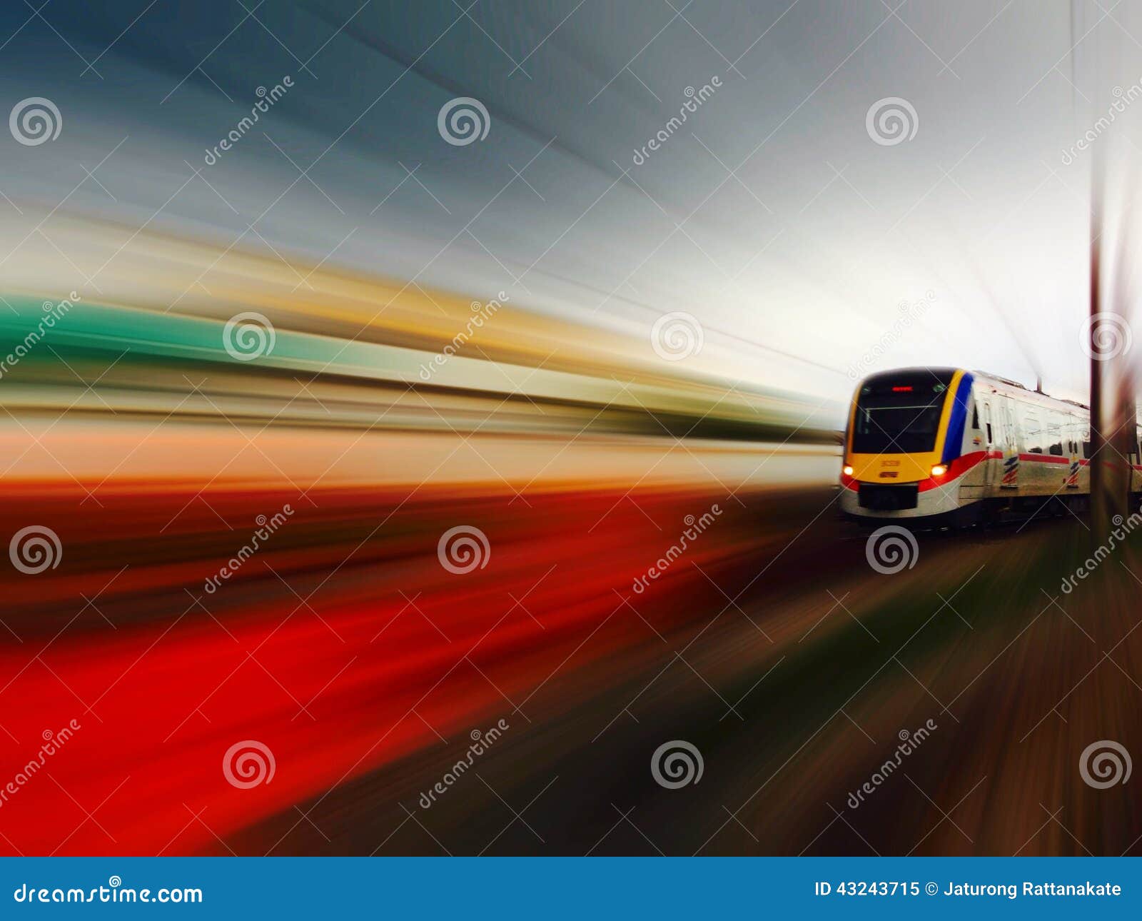 Speed train stock image. Image of mainline, transportation - 43243715