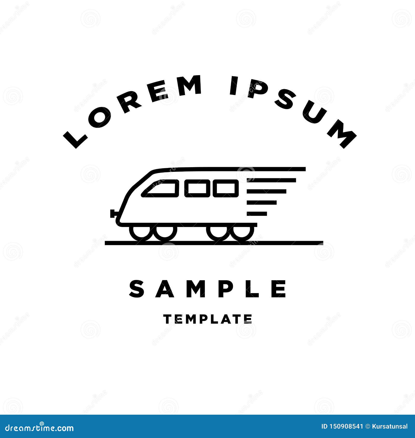 Speed Train Minimal Sign Vector Design Stock Illustration ...
