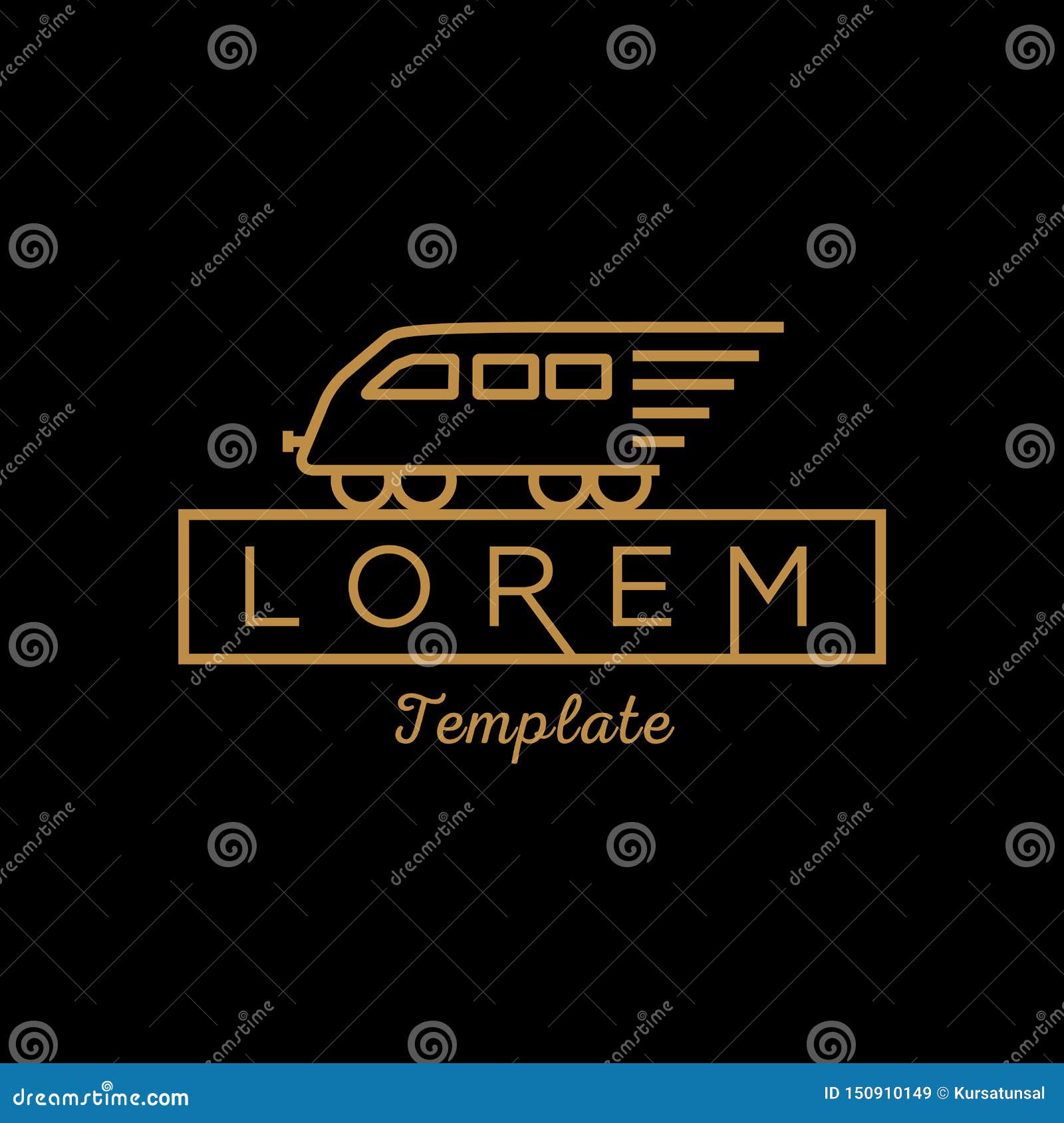 Speed Train Minimal Sign Vector Design Stock Vector - Illustration of ...