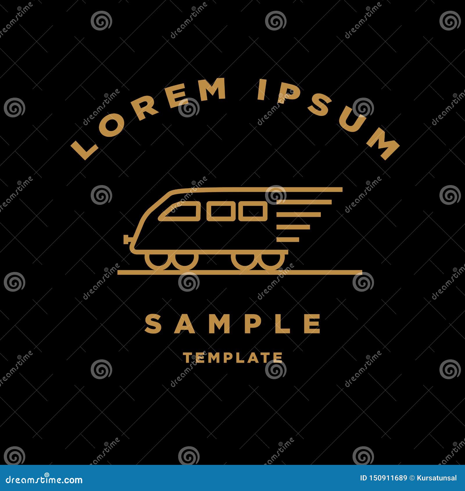 Speed Train Minimal Sign Vector Design Stock Illustration ...