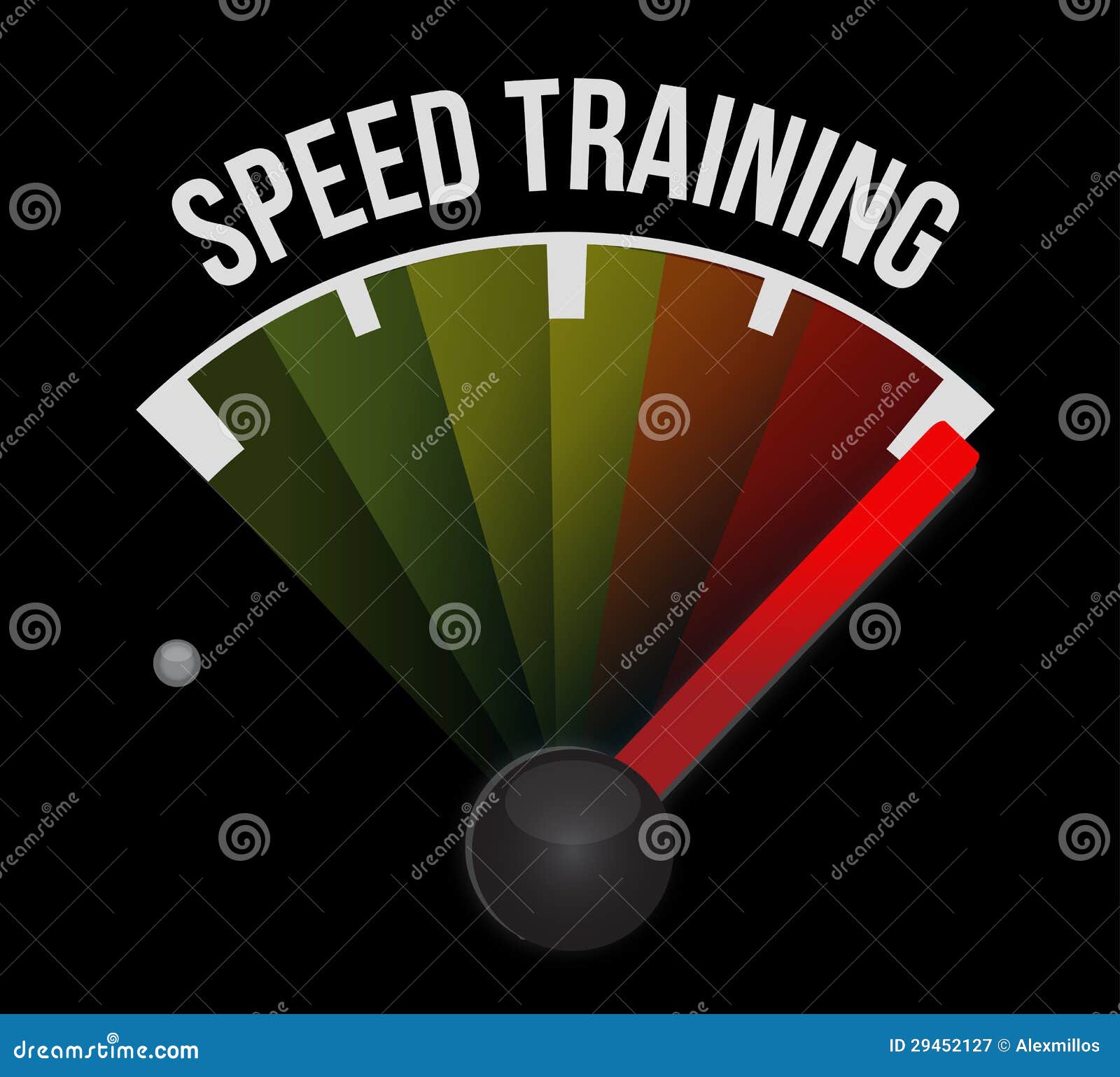 Speed Training Concept Speedometer Stock Illustration - Illustration of ...