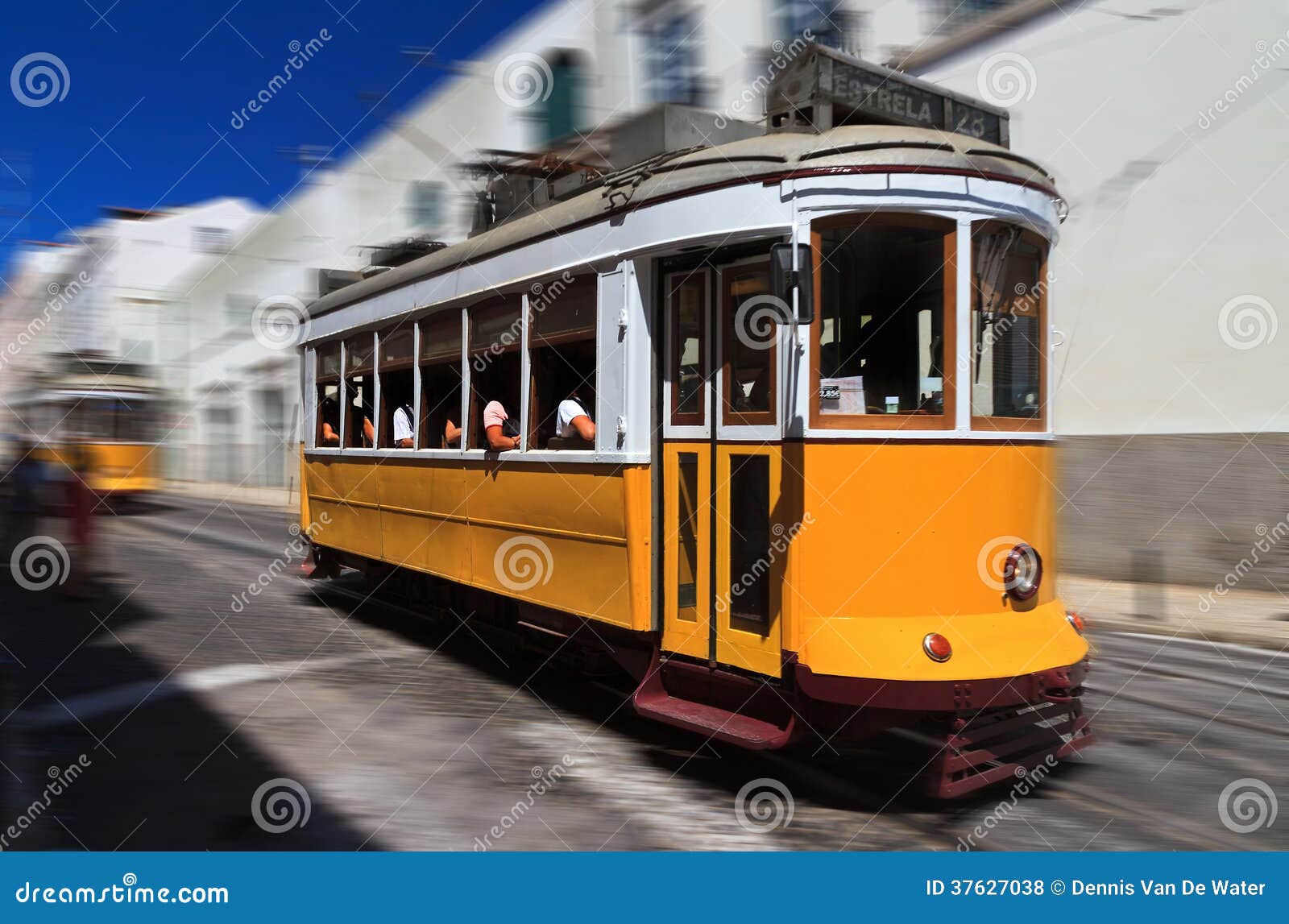 Speed tram stock photo. Image of motion, architecture - 37627038