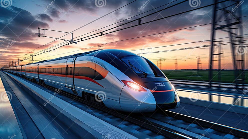 Speed transit technology stock illustration. Illustration of railway ...