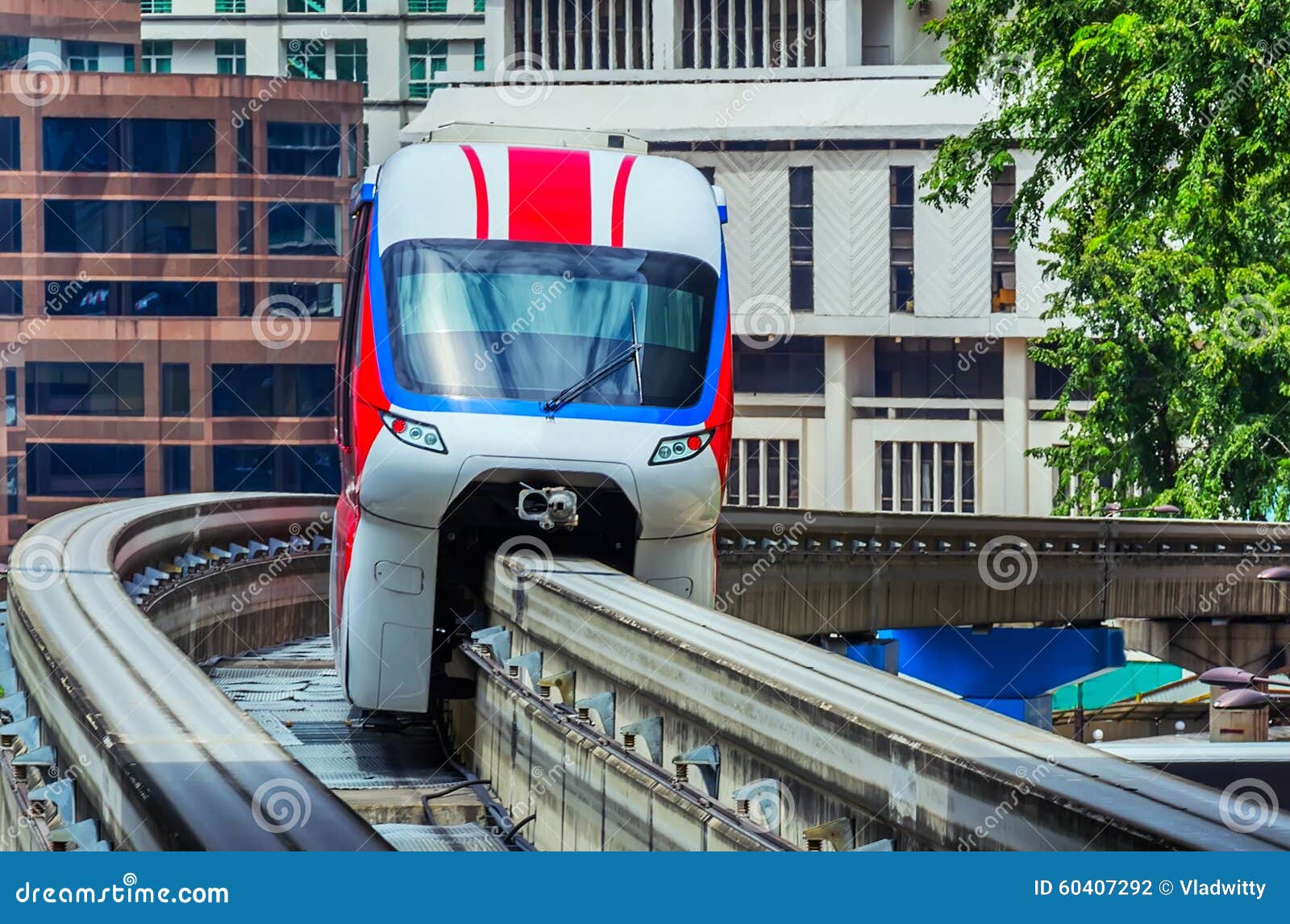 Speed Transportation Monorail Train Stock Photo - Image of monorail ...