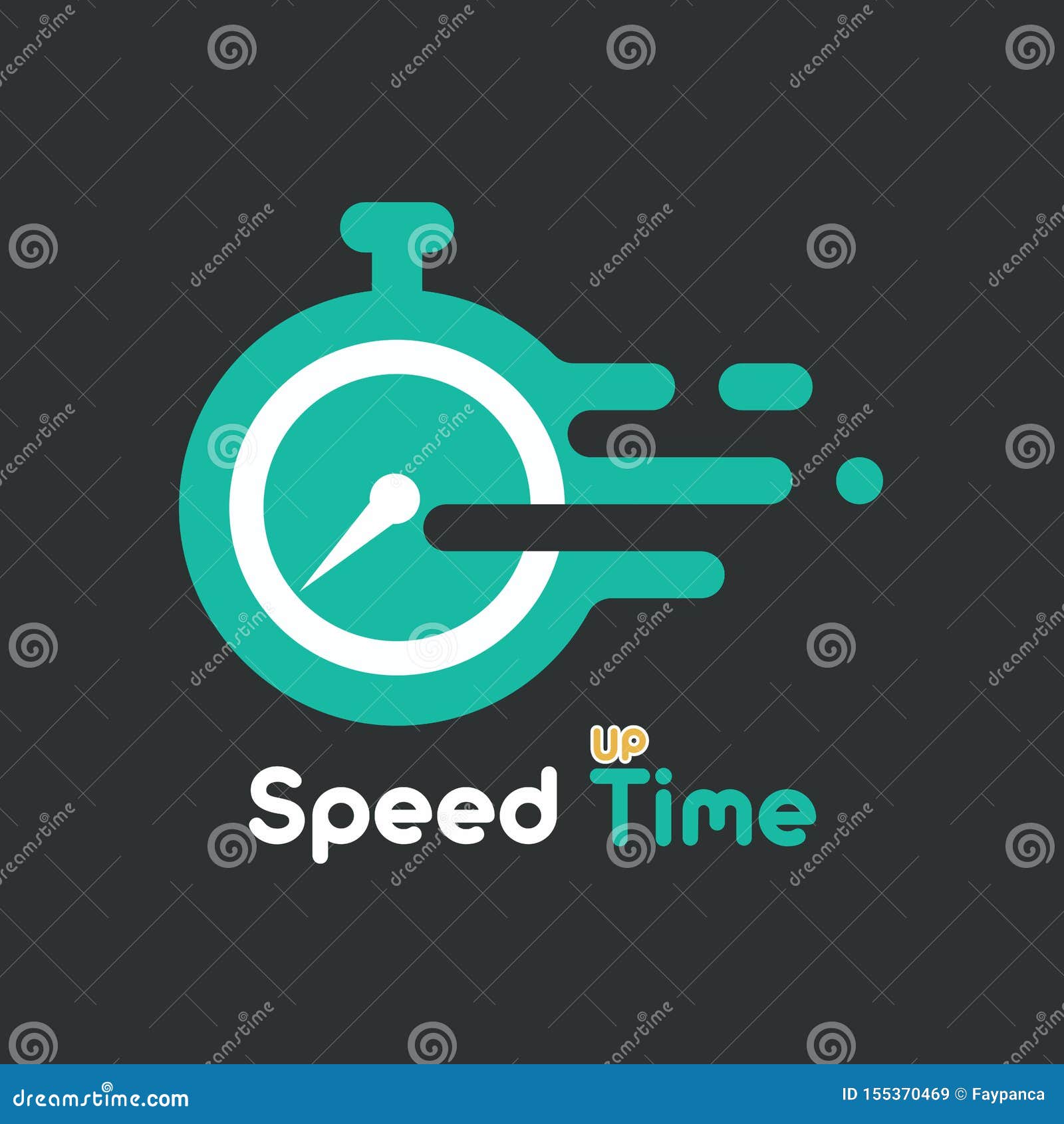 Speed Up Time stock vector. Illustration of limit, fast - 155370469