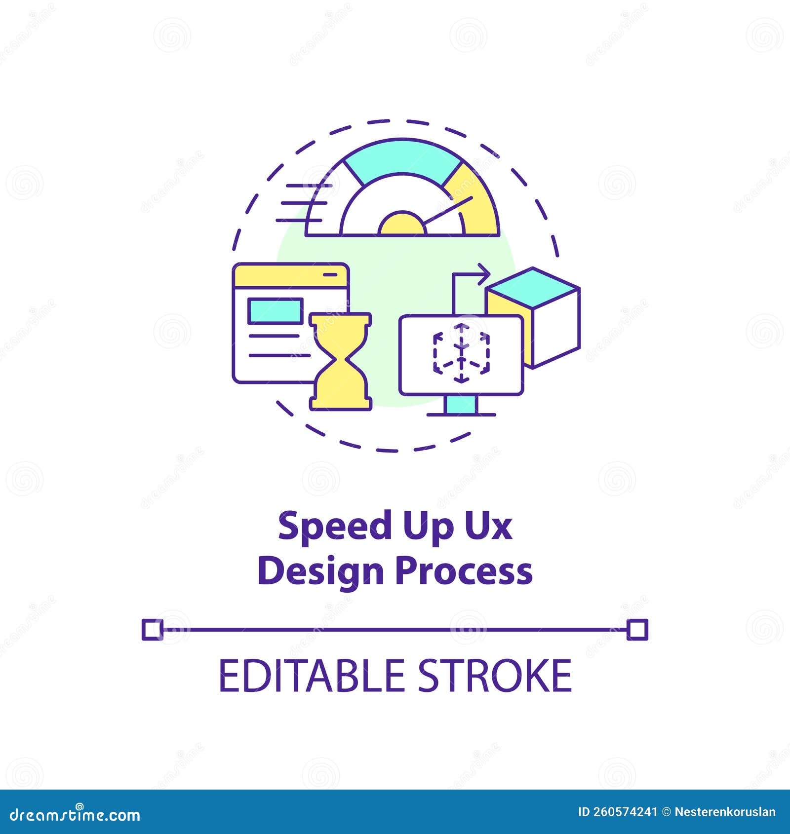 Speed Up User Experience Design Process Concept Icon Stock Vector ... Speed Up User Experience Design Process Concept Icon Stock Vector ...