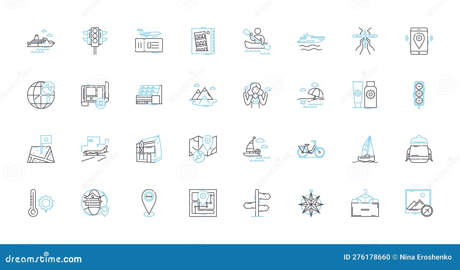 Speed and Velocity Linear Icons Set. Accelerate, Momentum, Velocity ...