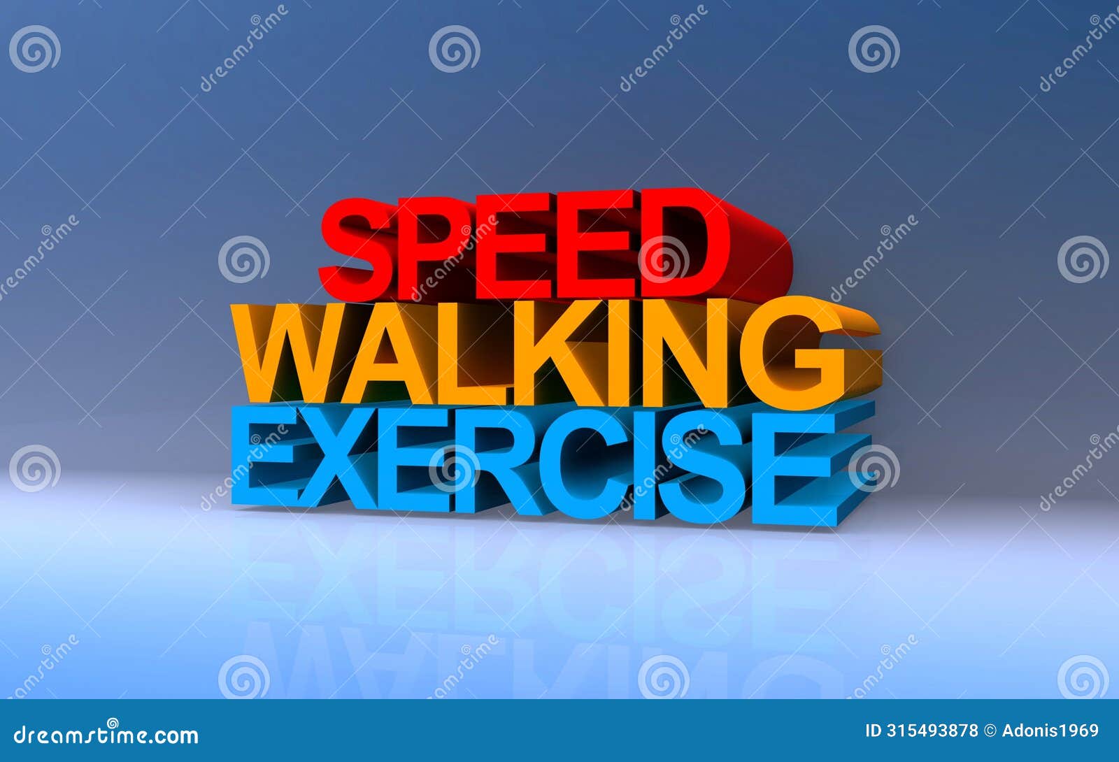 Speed Walking Exercise on Blue Stock Illustration - Illustration of ...