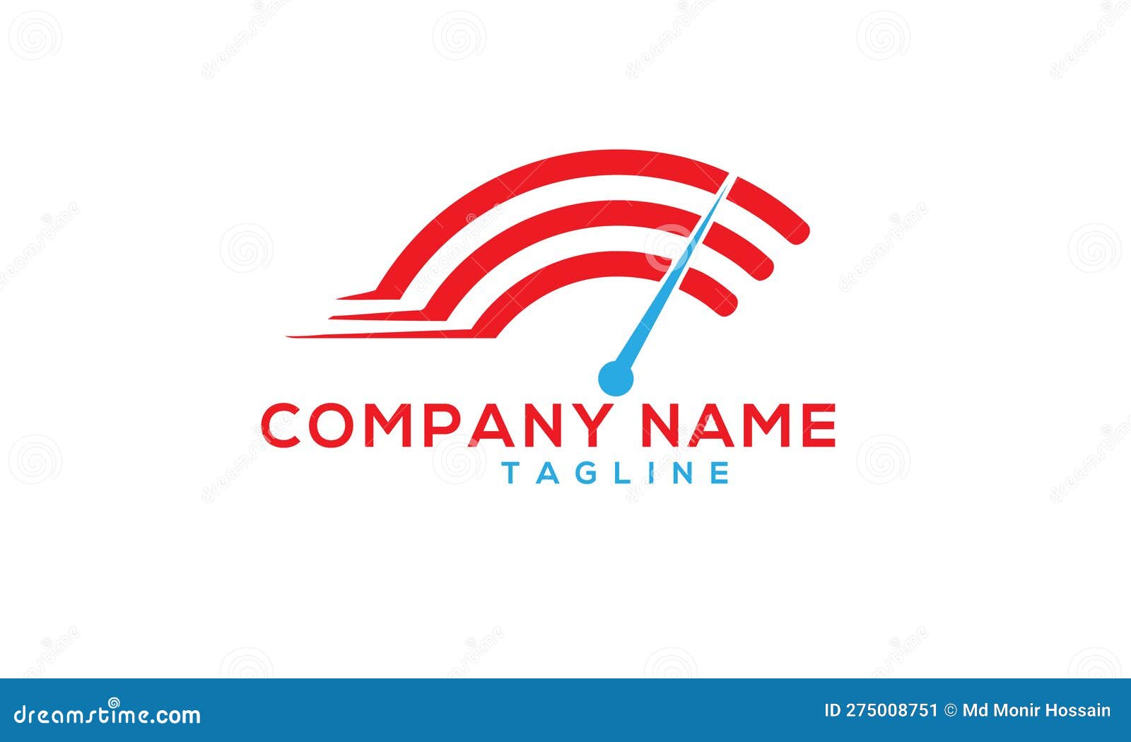 Speed WiFi logo design stock vector. Illustration of number - 275008751