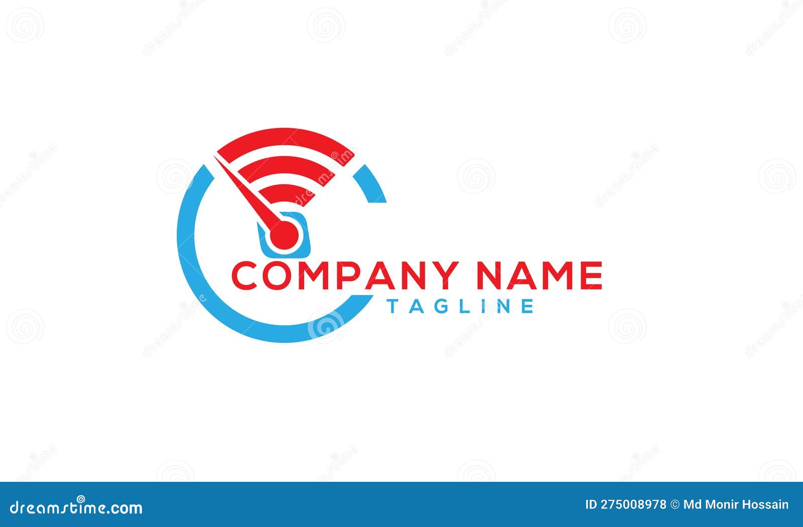 Speed WiFi logo design stock vector. Illustration of logo - 275008978