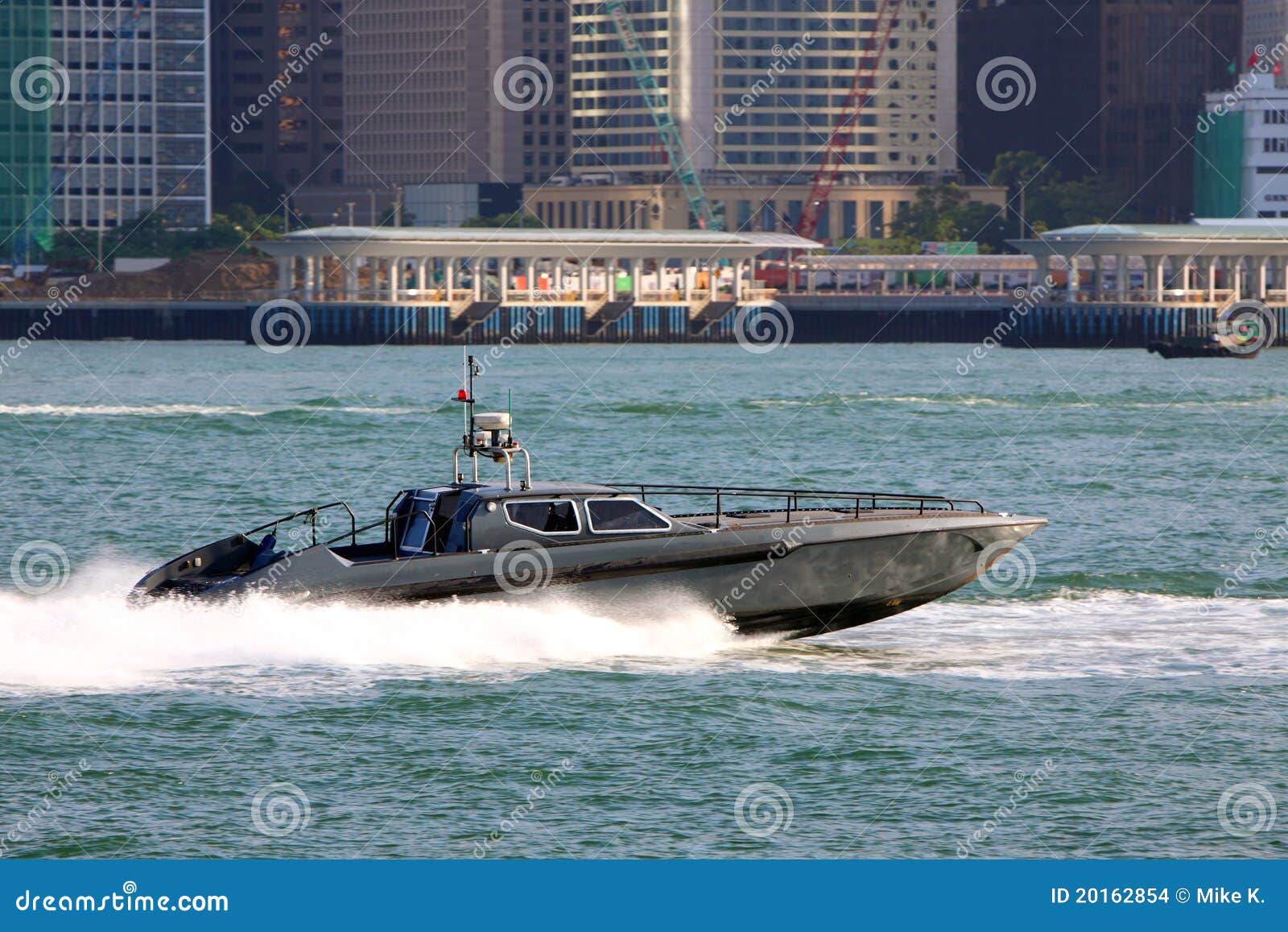 Speedboat stock photo. Image of police, building, high - 20162854