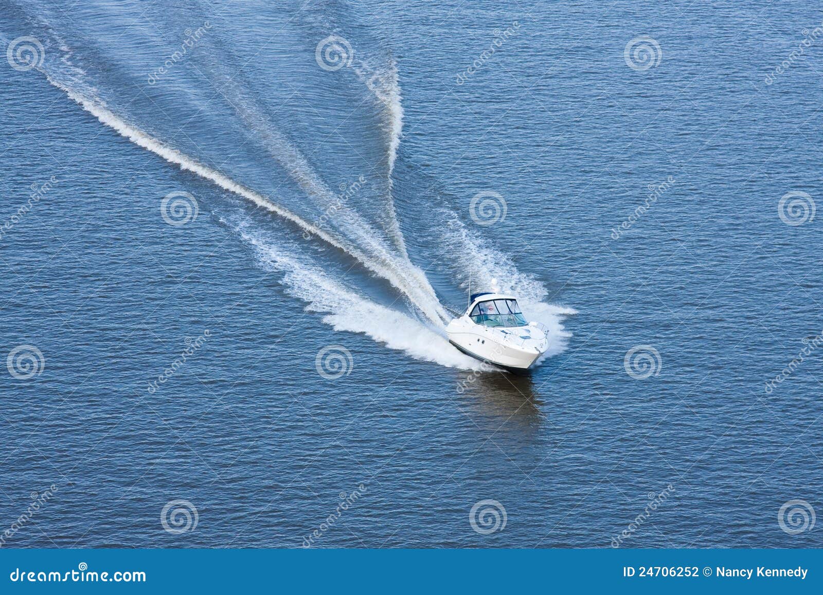 Speedboat stock photo. Image of recreation, river, wave - 24706252