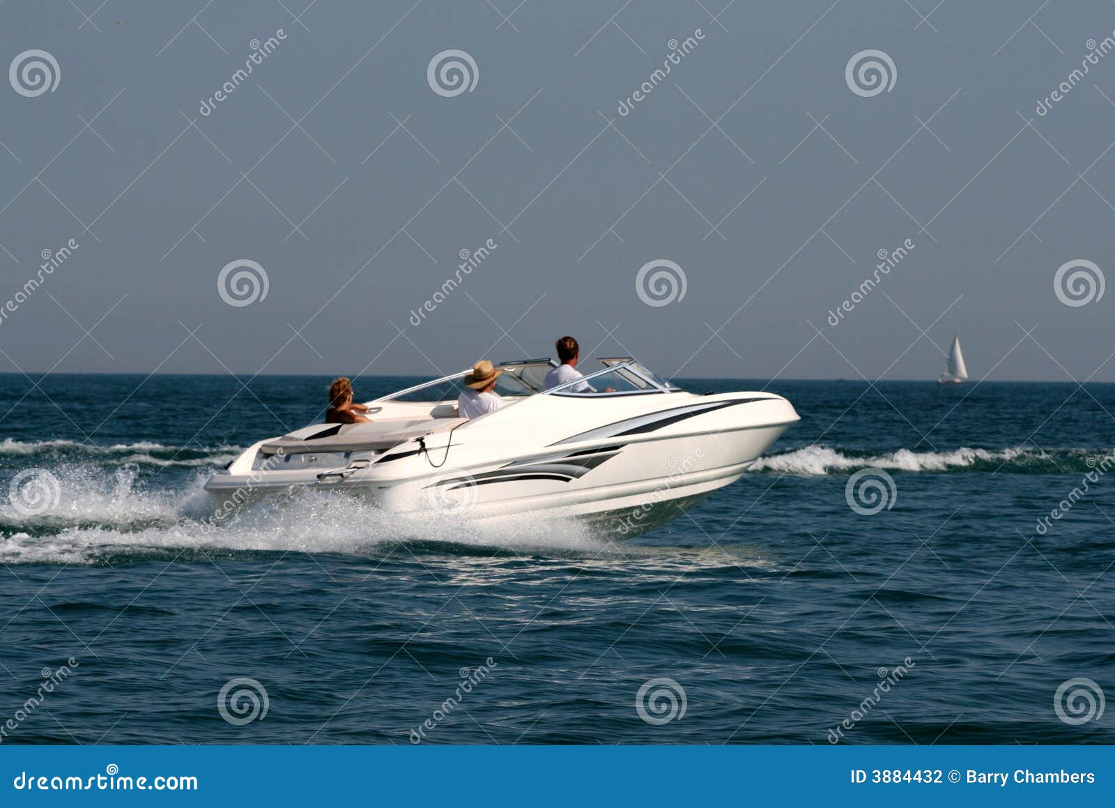 Speedboat stock photo. Image of port, boat, water, power - 3884432