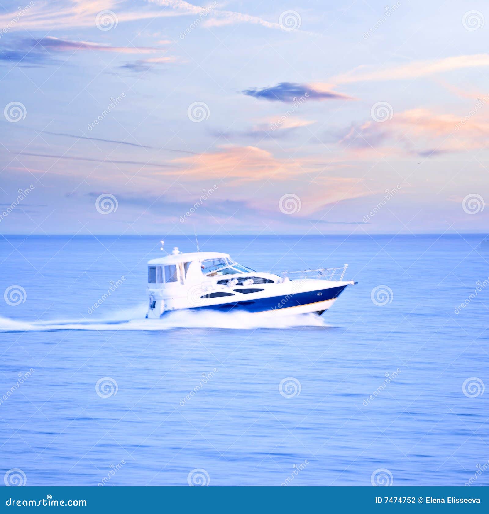 Speedboat stock photo. Image of ocean, evening, boats - 7474752