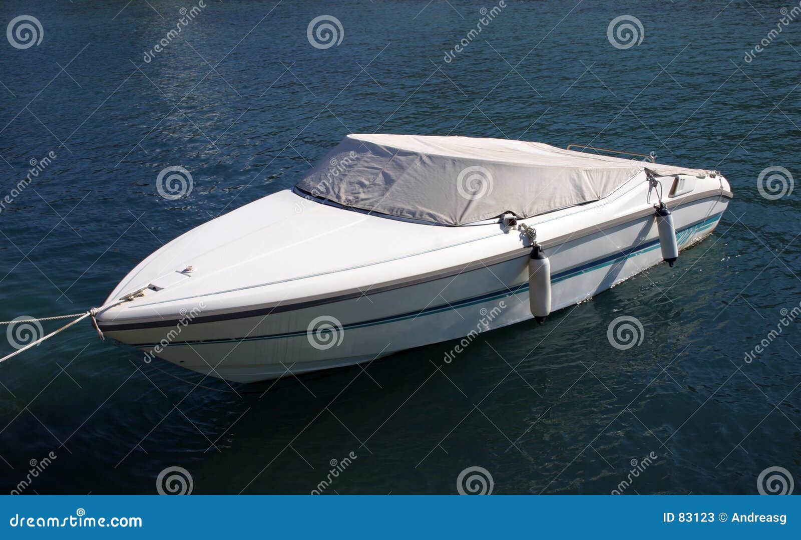 Speedboat stock image. Image of entertainment, moored, ocean - 83123
