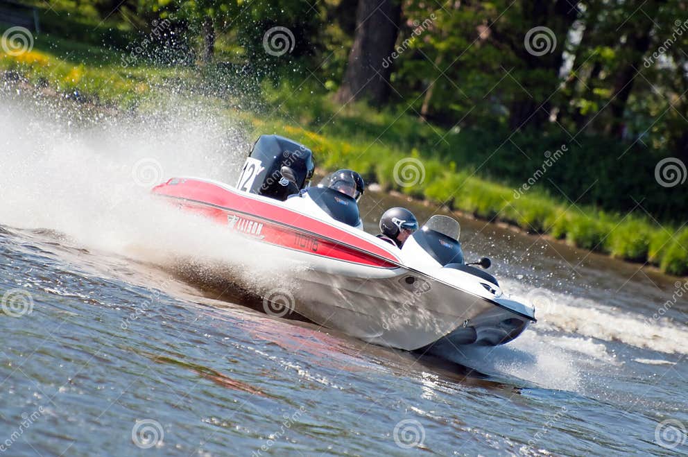 Speedboat in Action editorial image. Image of male, jumping - 20170495