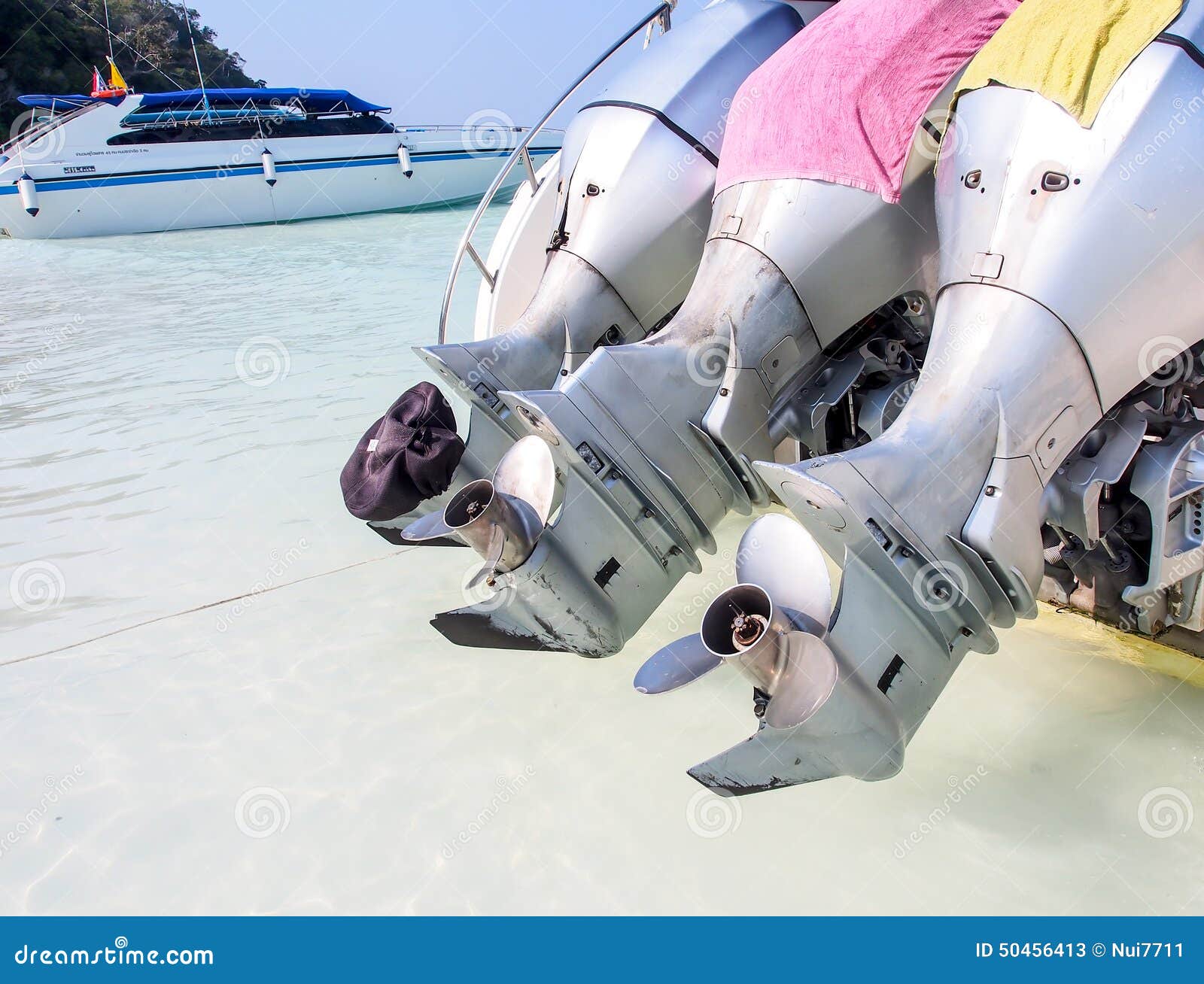 Speedboat engine stock image. Image of boat, powerful - 50456413