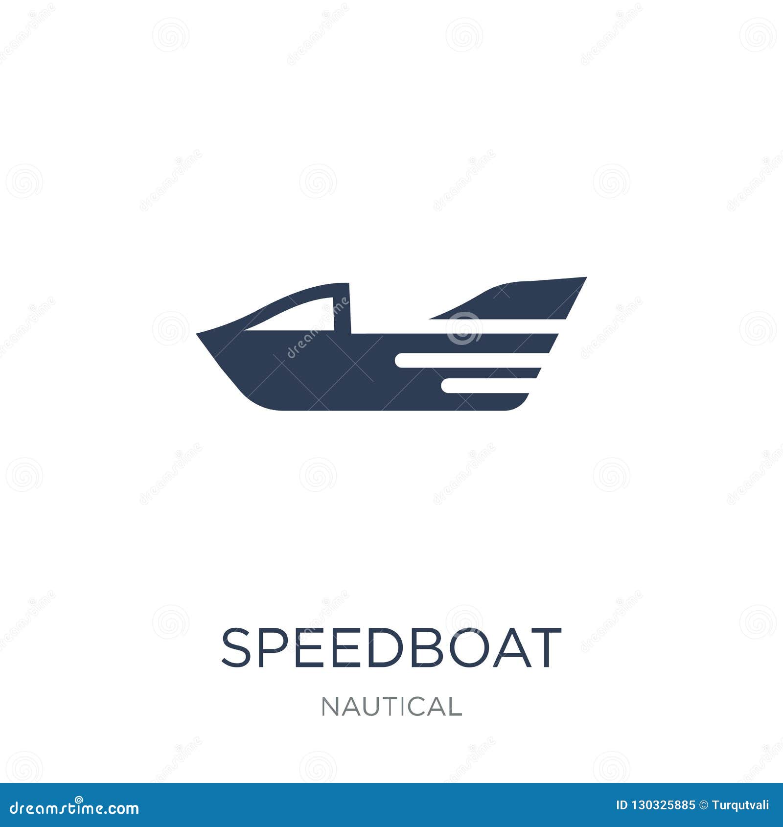 Speedboat Icon. Trendy Flat Vector Speedboat Icon on White Background ...