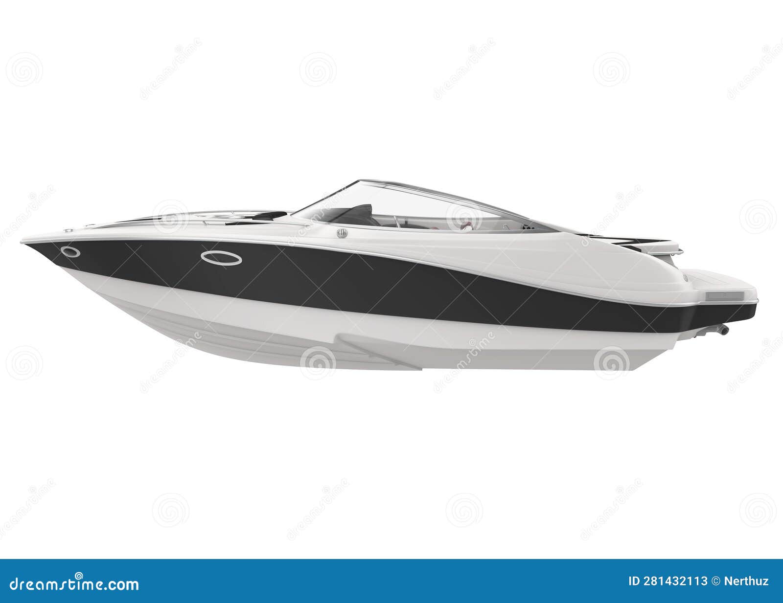Speedboat Isolated Vector Illustration. Luxury And Expensive Boat ...