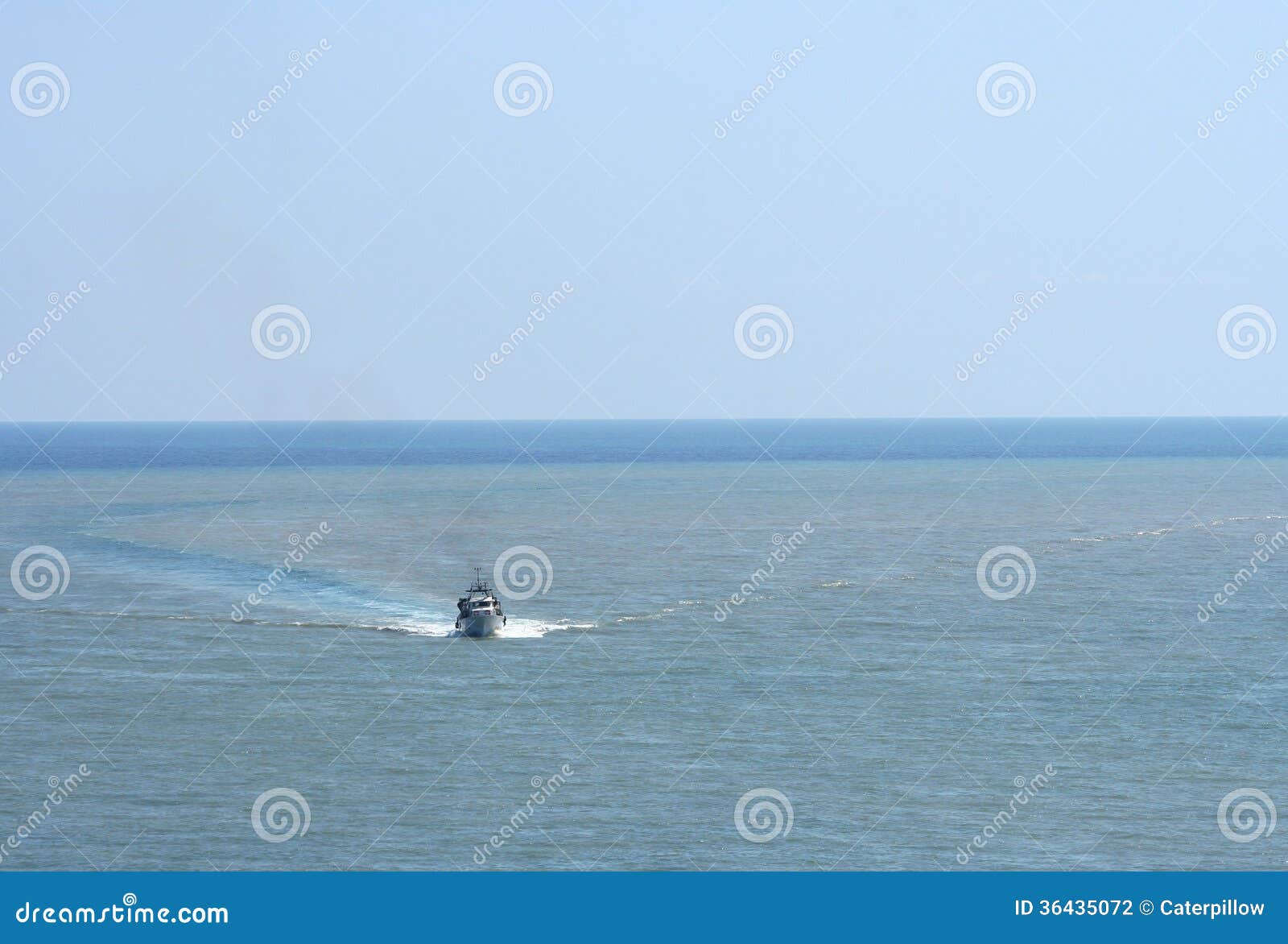 A Speedboat Making Water Wave Curve Stock Photo - Image of environment ...