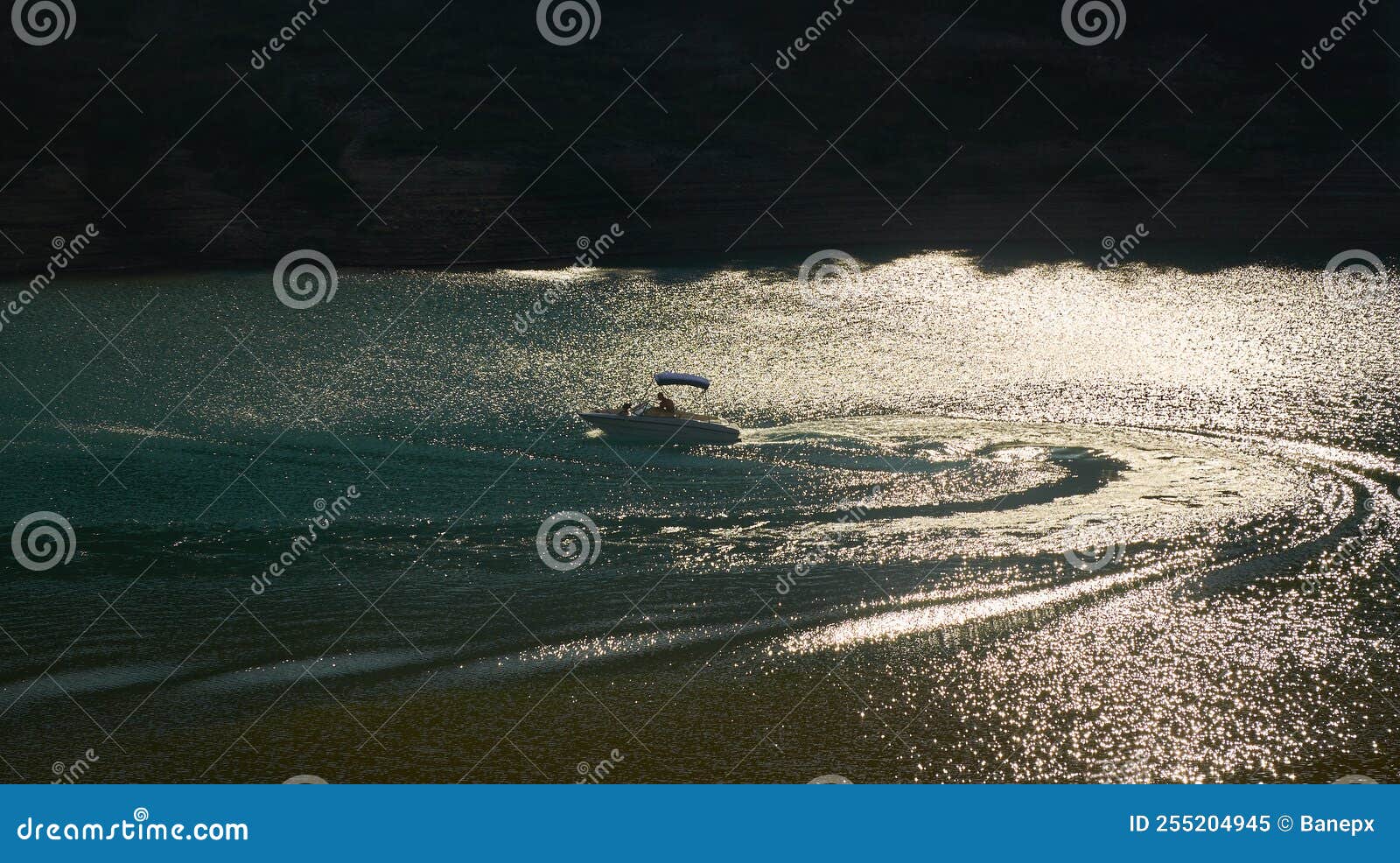 Speedboat on a ride stock image. Image of strength, summer - 255204945
