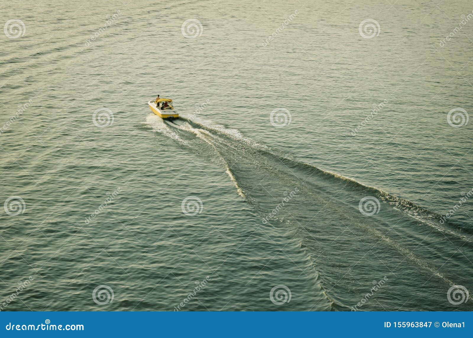 Speedboat on the River Surface Stock Image - Image of recreation, river ...
