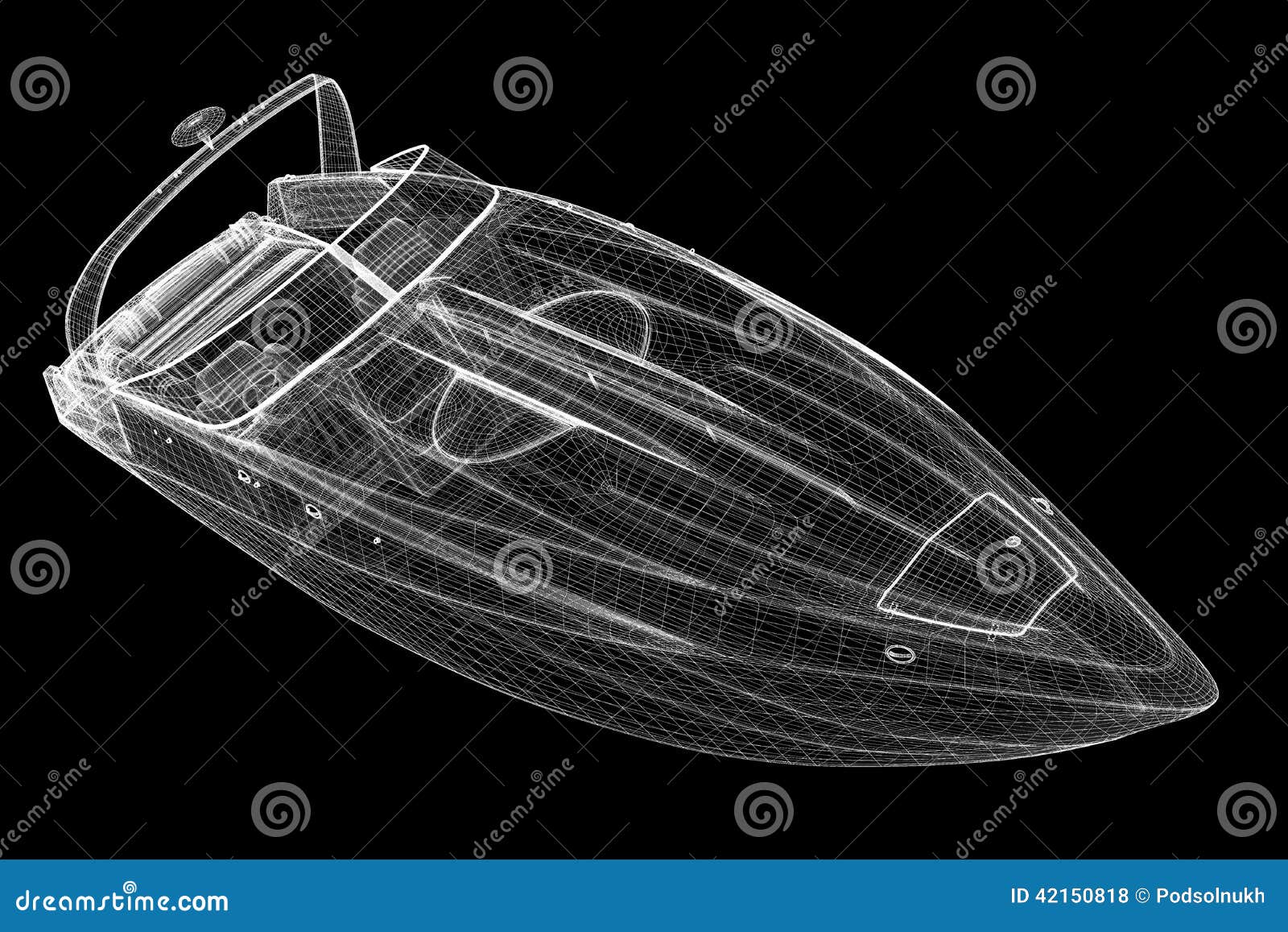 Speedboat, Speeding Powerboat Stock Photo - Image of travel ...