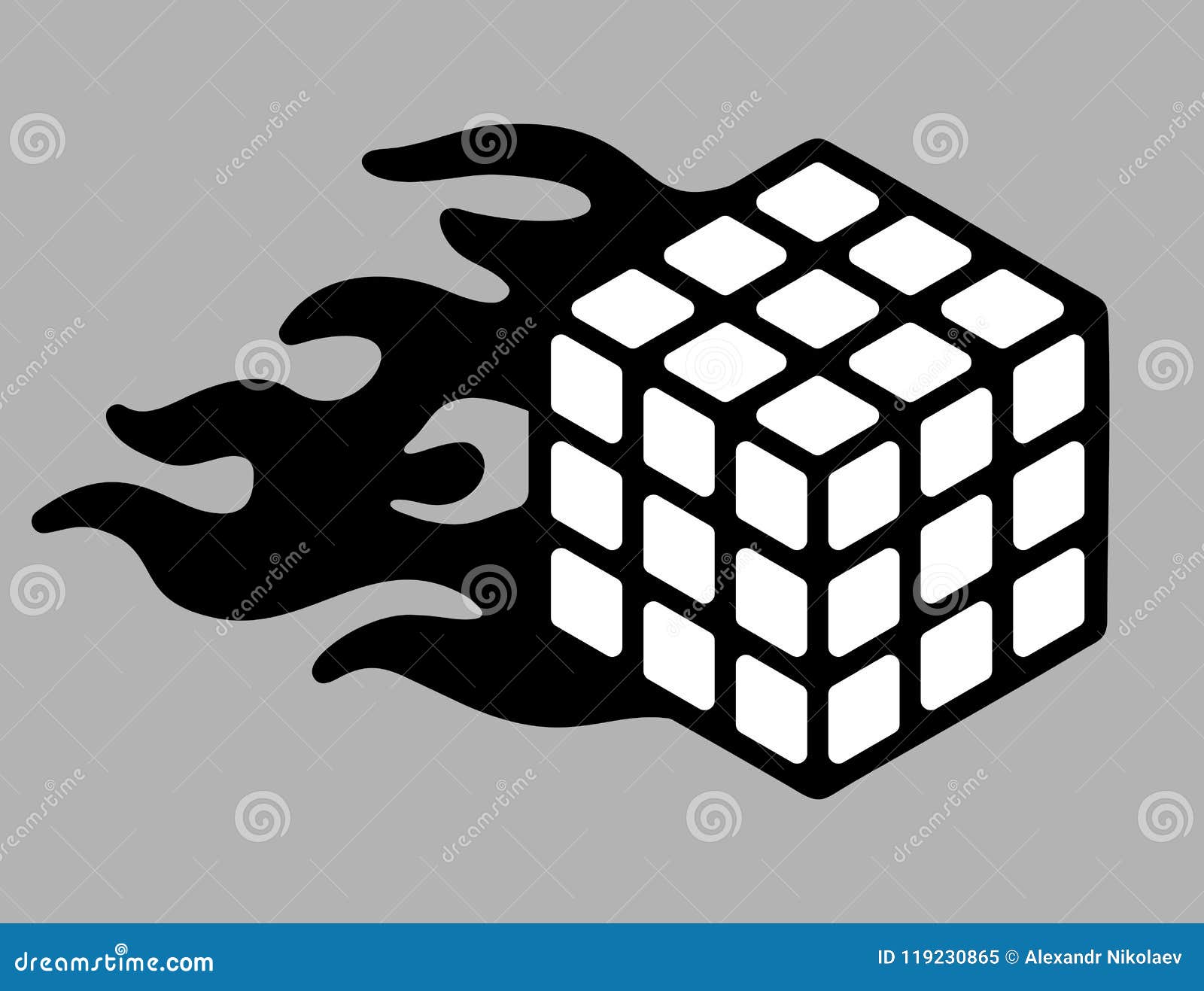 Speedcubing Logo Solved Rubik`s Cube In The Center Of Colourful Design2 ...