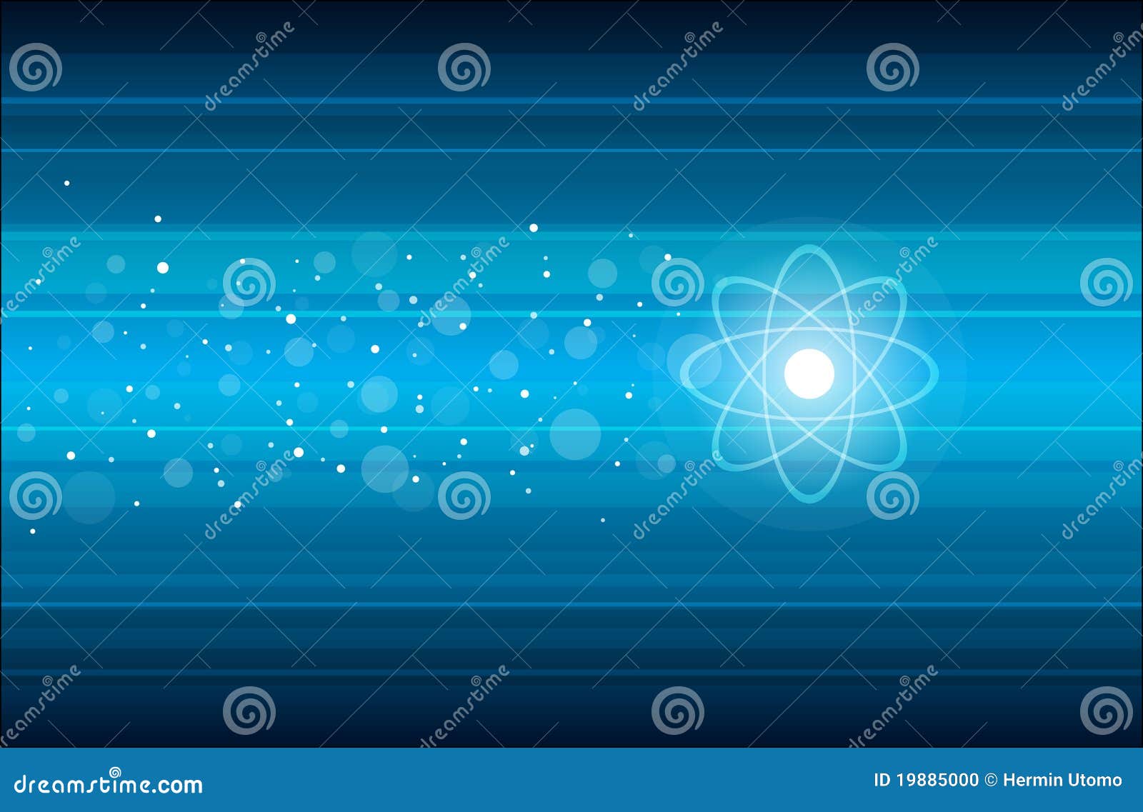 Speeding Atom stock vector. Illustration of advance, scientific - 19885000