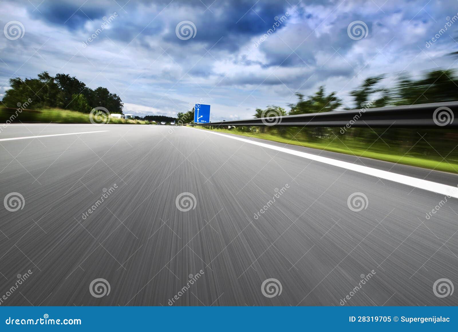 Speeding on autobahn stock image. Image of dynamic, freedom - 28319705
