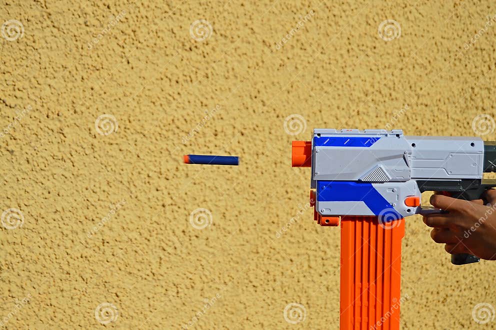 A Speeding Bullet Nerf Gun stock photo. Image of background - 48846910