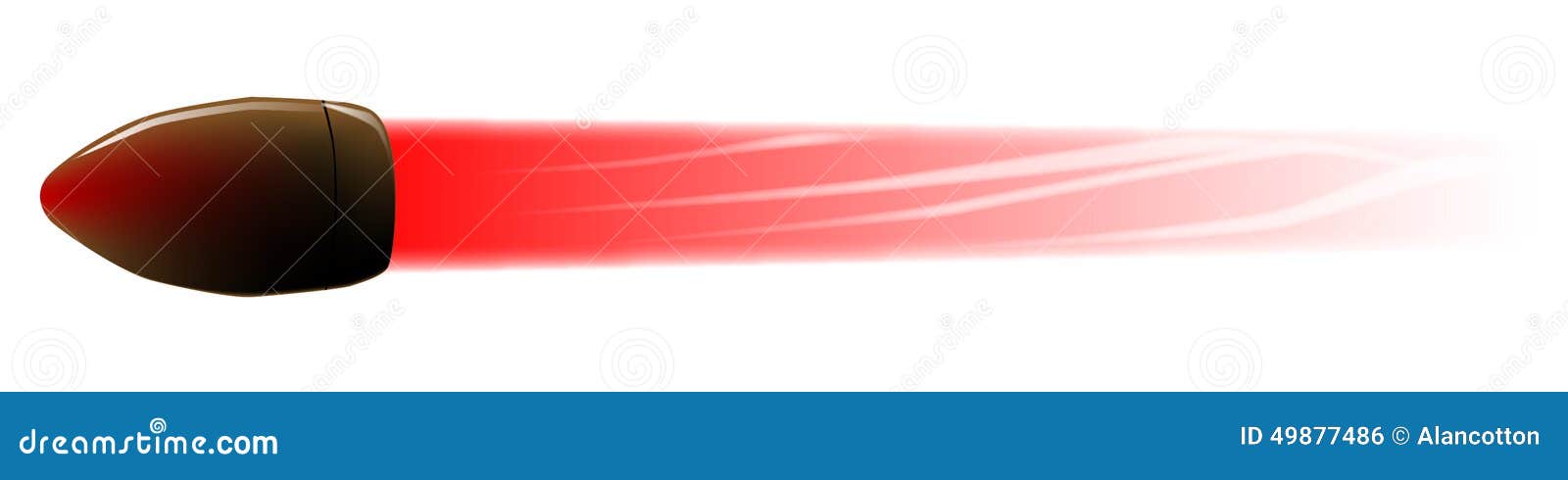 Speeding Bullet stock illustration. Illustration of deadly - 49877486