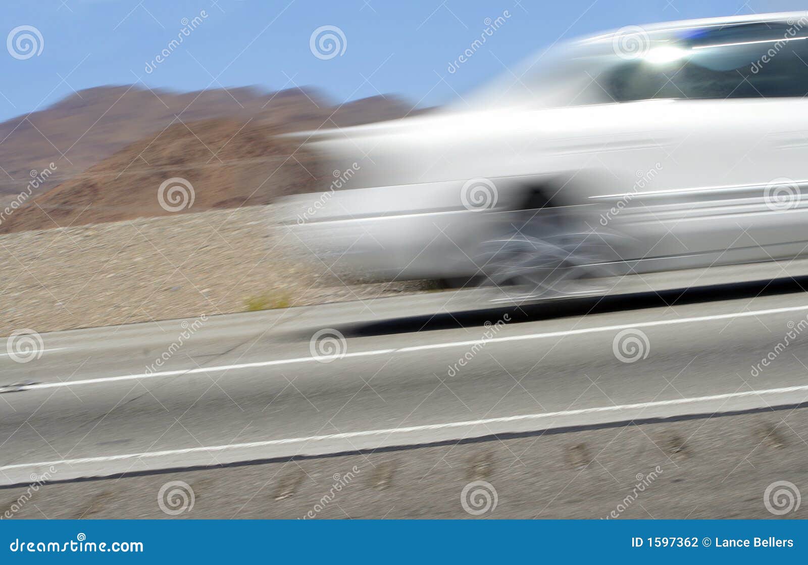 Speeding car stock photo. Image of motion, vehicle, road - 1597362