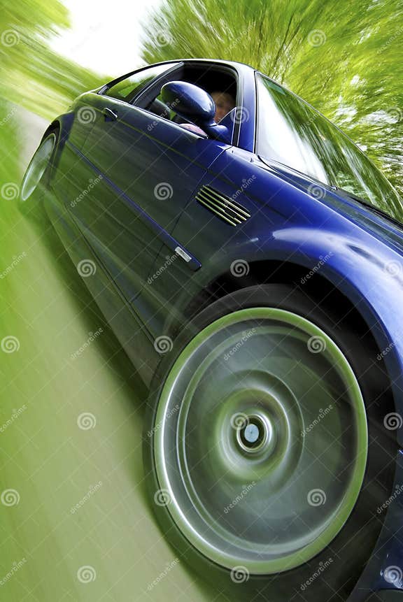 Speeding Car stock image. Image of blue, movement, abstract - 879129