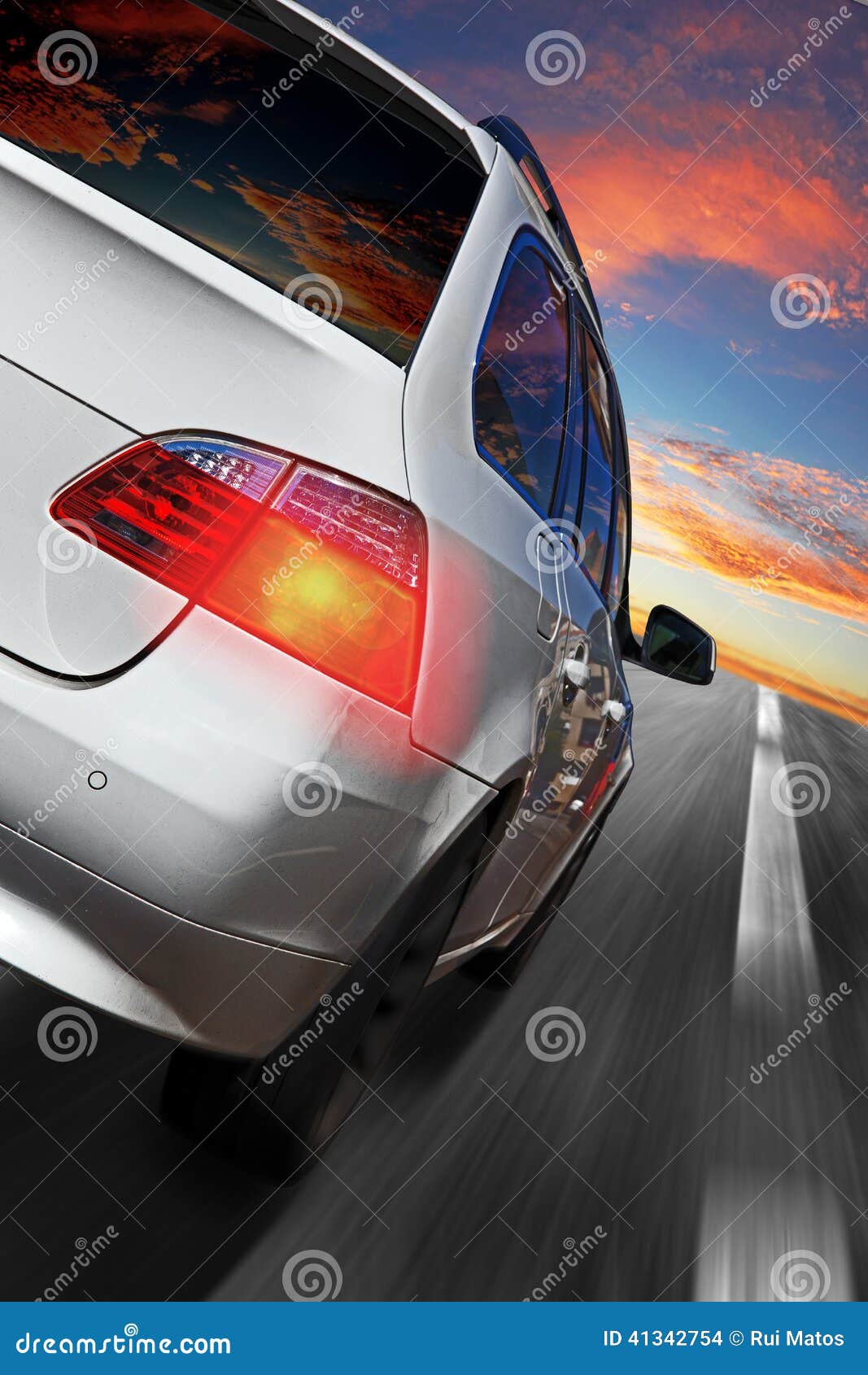 Car speeding stock photo. Image of destinations, freedom - 41342754