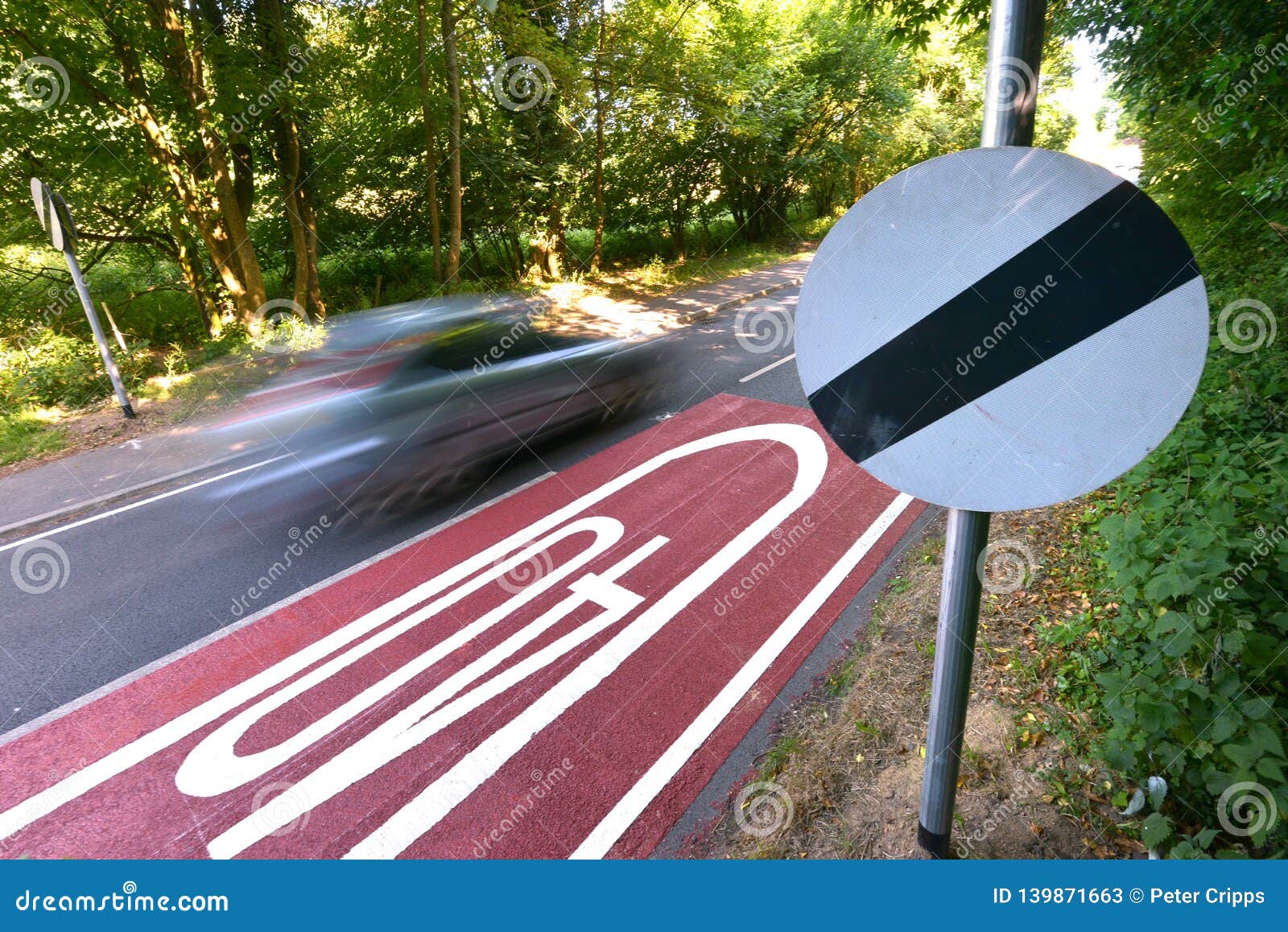 Speeding car on a road stock image. Image of fine, speeding - 139871663
