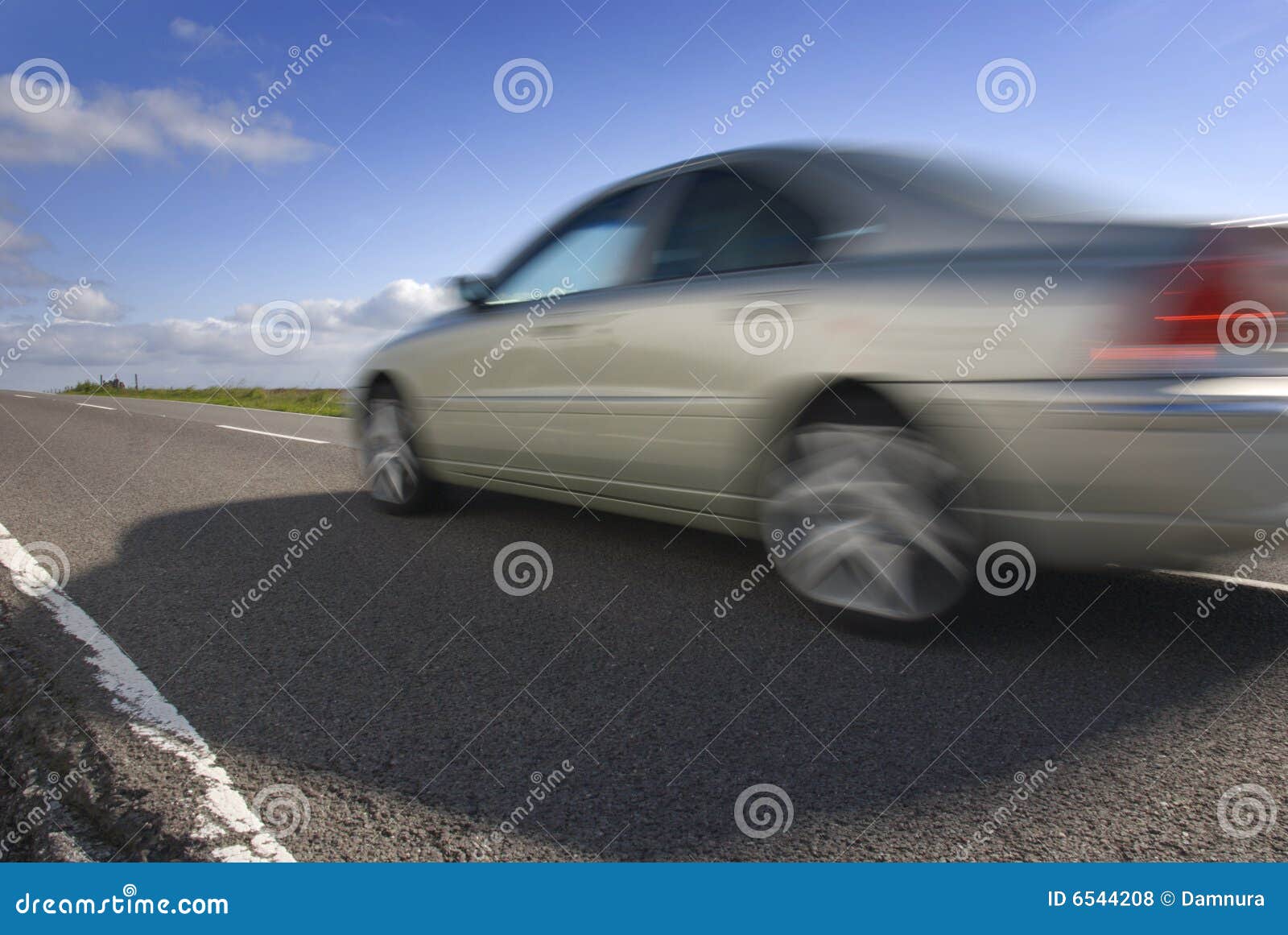 Speeding car. Volvo s80 stock photo. Image of countryside - 6544208