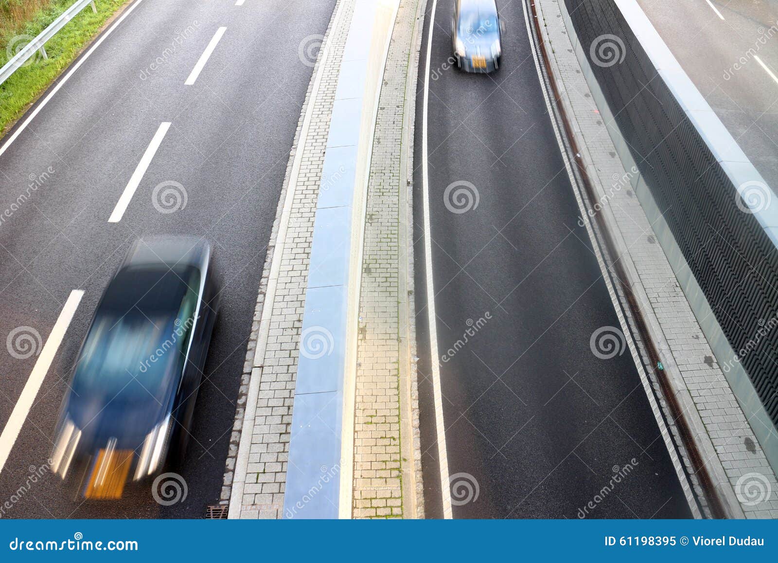Speeding Cars on Highway Lanes Stock Image - Image of highway, route ...