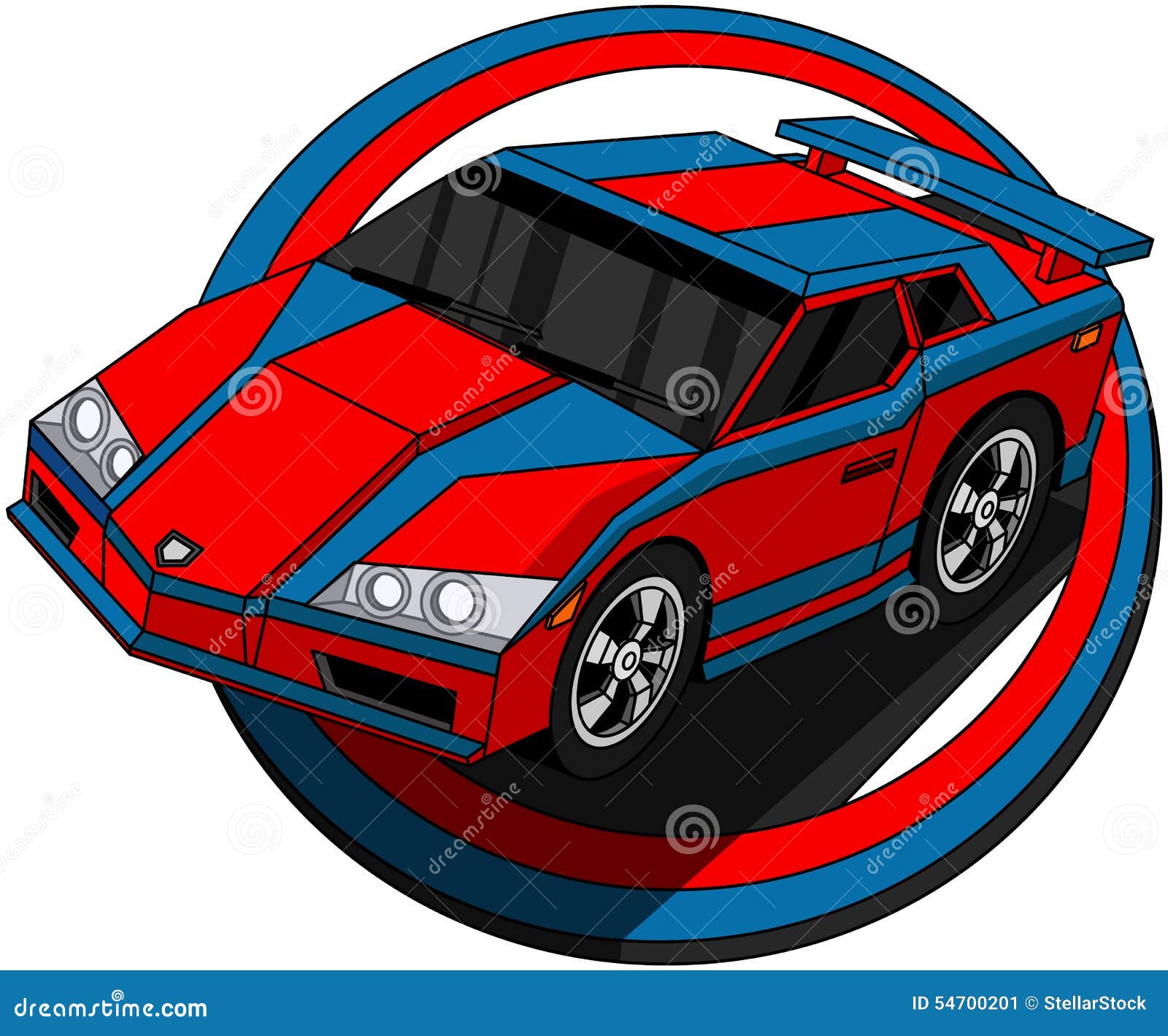 Speeding Cartoon Car stock vector. Illustration of black - 54700201