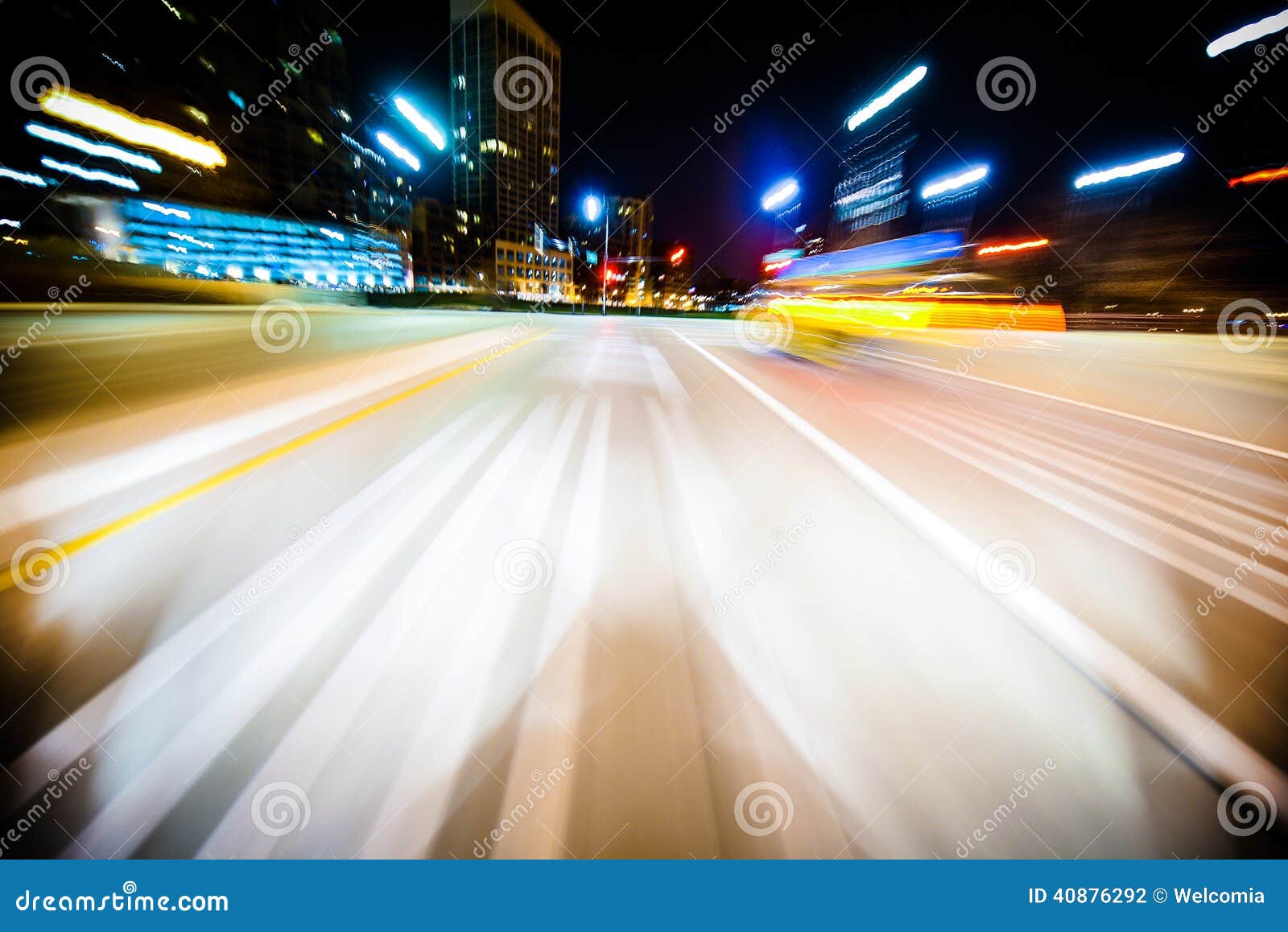 Speeding Motion Blur stock photo. Image of urban, road - 40876292