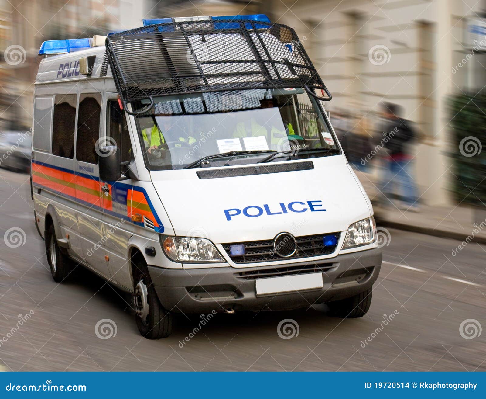 Speeding police van stock photo. Image of abstract, enforcement - 19720514