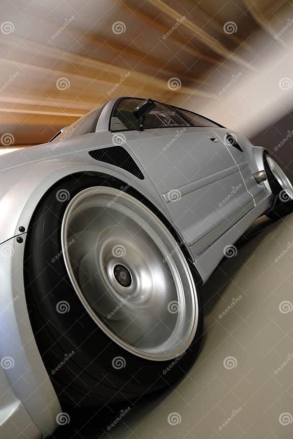 Speeding Silver Car stock photo. Image of exotic, action - 1872672