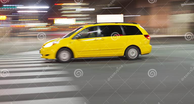 Speeding Taxi Cab stock photo. Image of service, fast - 29248682