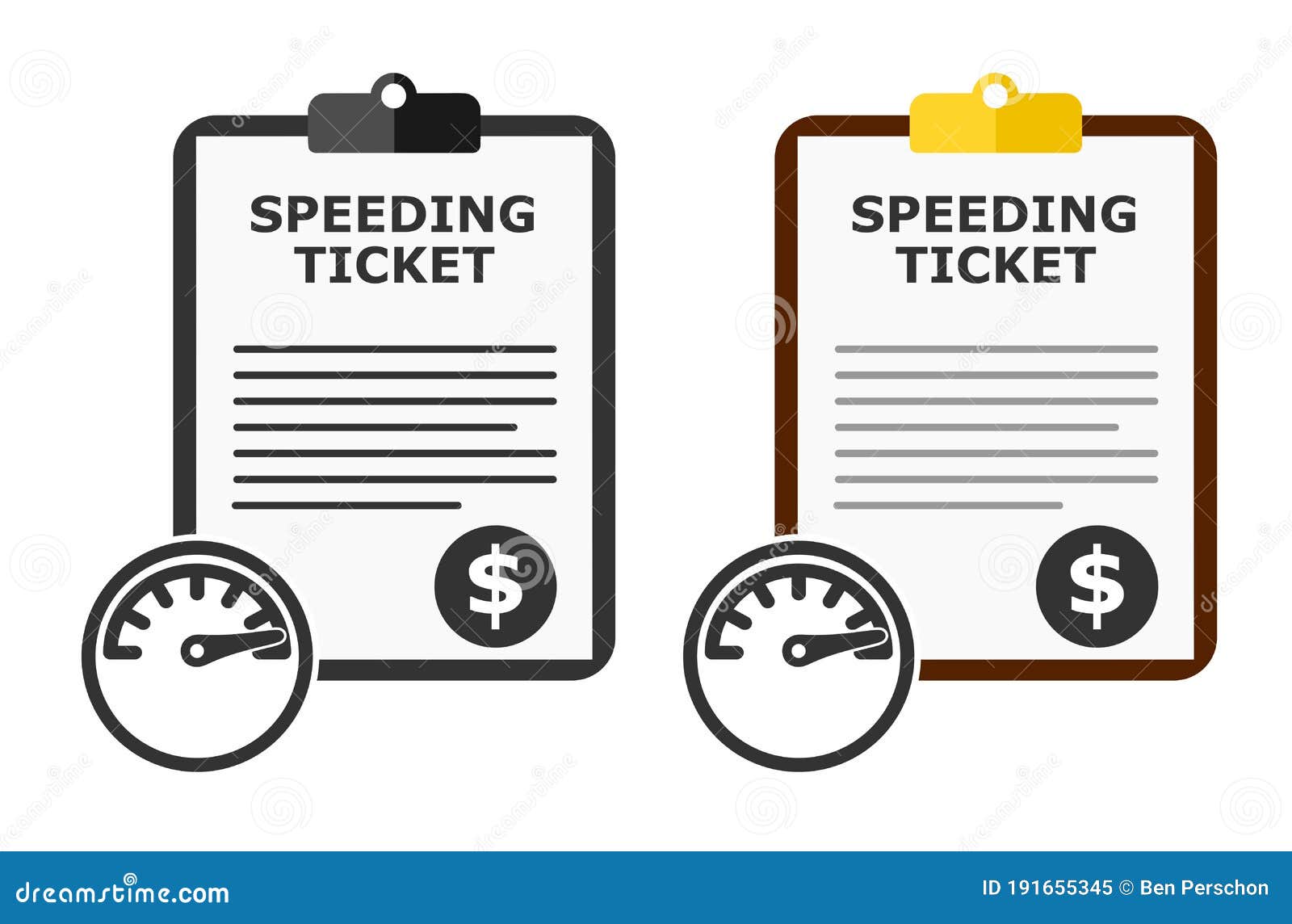 Speeding Ticket - A Ticket Issued For Driving Above The Speed Limit ...