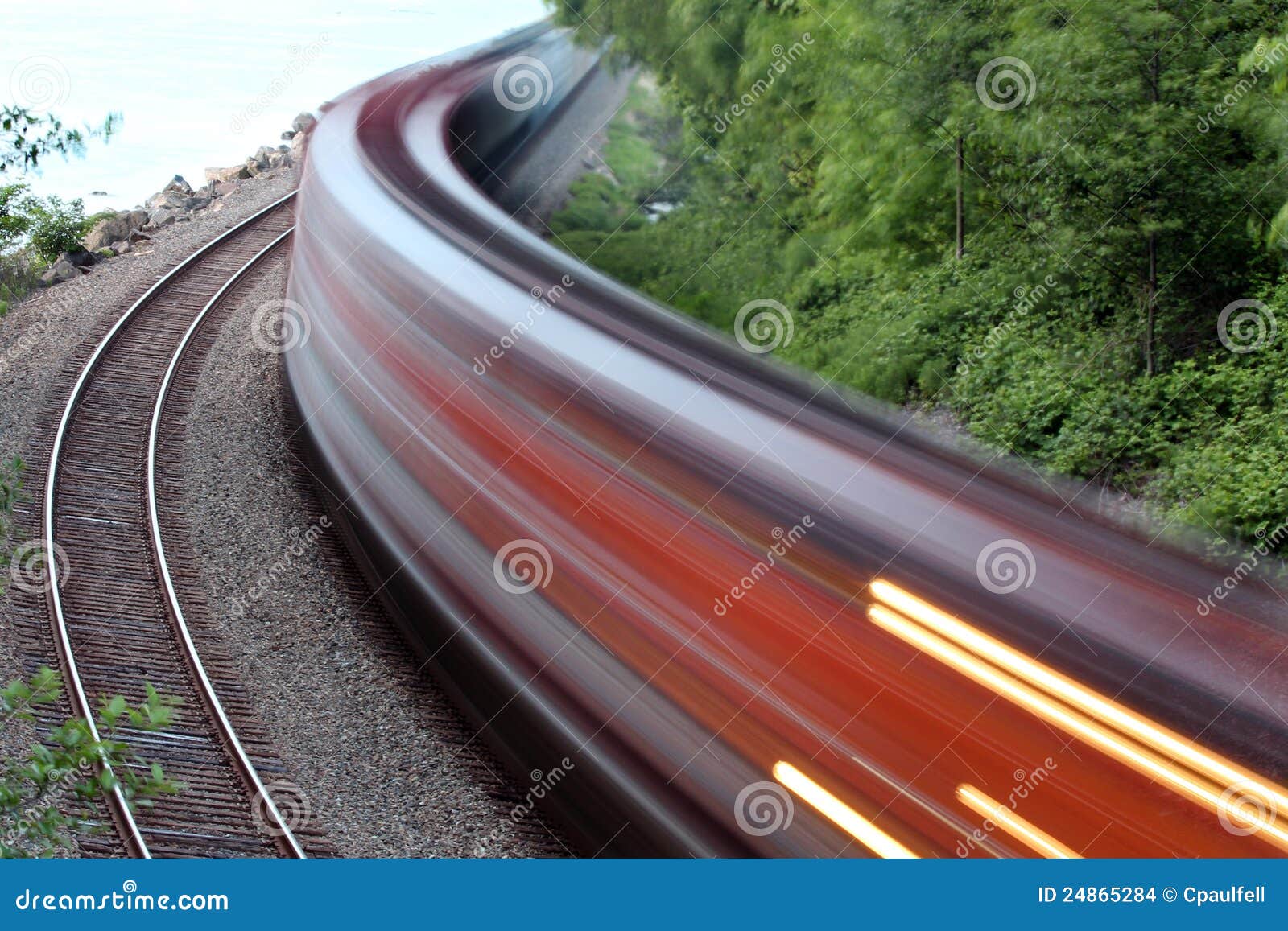Speeding train stock photo. Image of cargo, railway, modern - 24865284