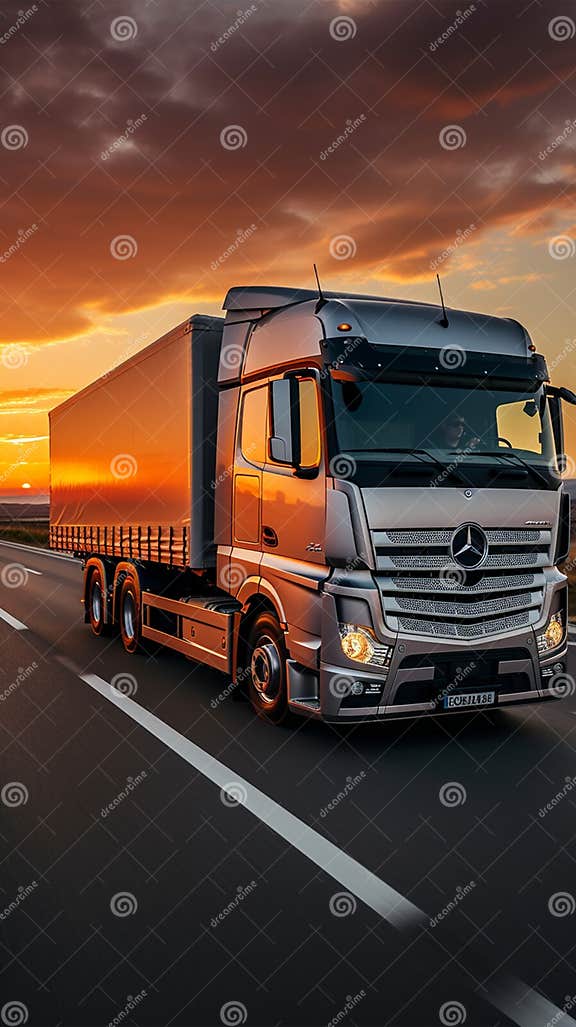 Speeding Truck Motion Blur on Express Road Captures Swift ... Speeding Truck Motion Blur on Express Road Captures Swift ...