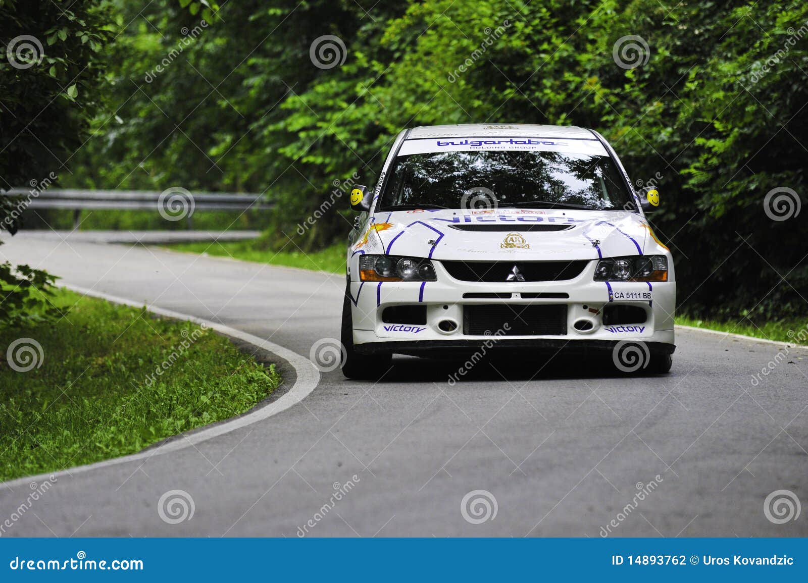 Speeding white rally car editorial photography. Image of auto - 14893762