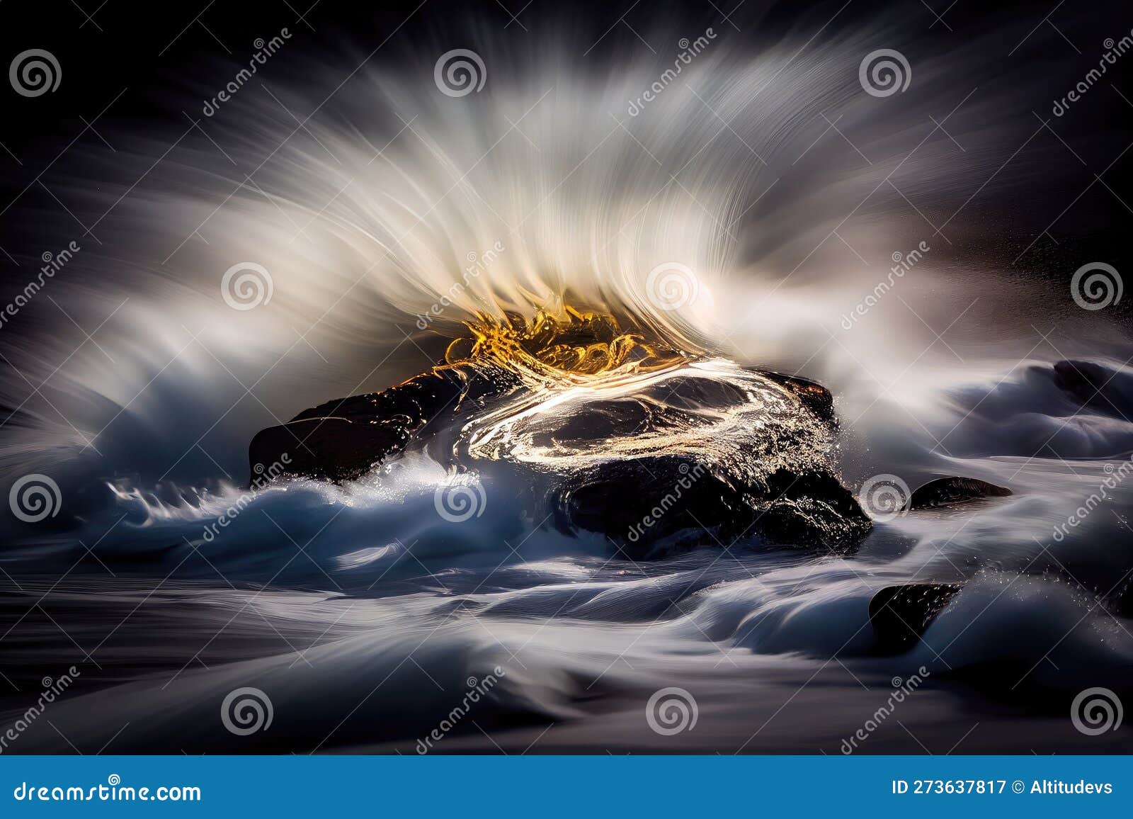 Speedlight Bouncing Off Water, with Long Exposure and Blurred Motion of ...