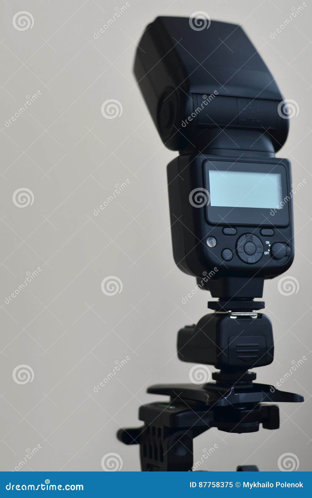 Speedlight Gun with Trigger Set Mounted on Tripod Stock Image - Image ...